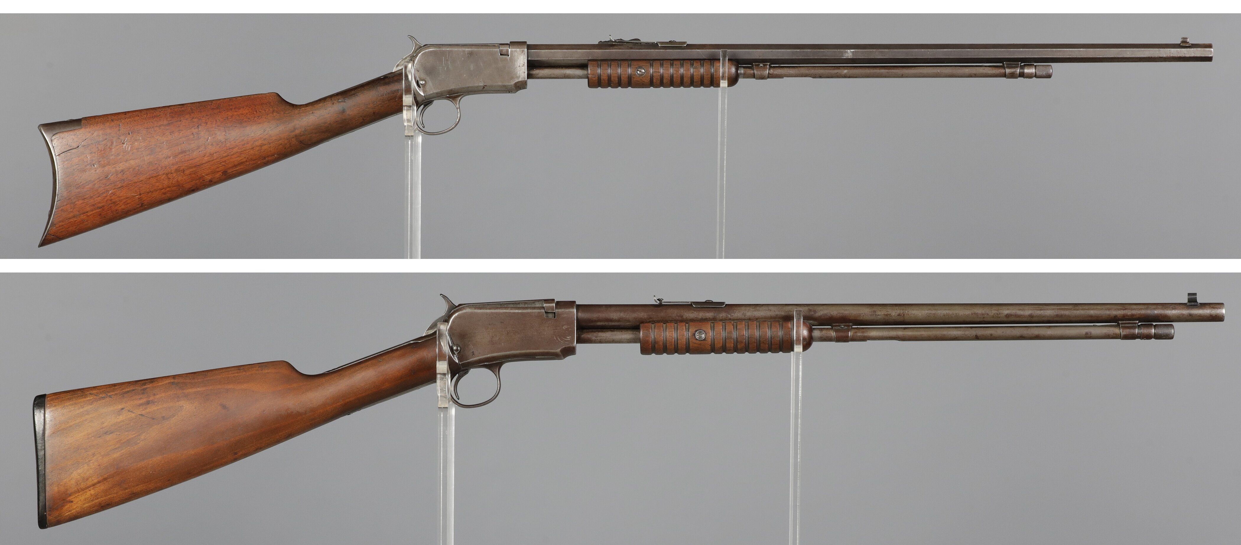 Two Winchester Slide Action Rifles | Rock Island Auction
