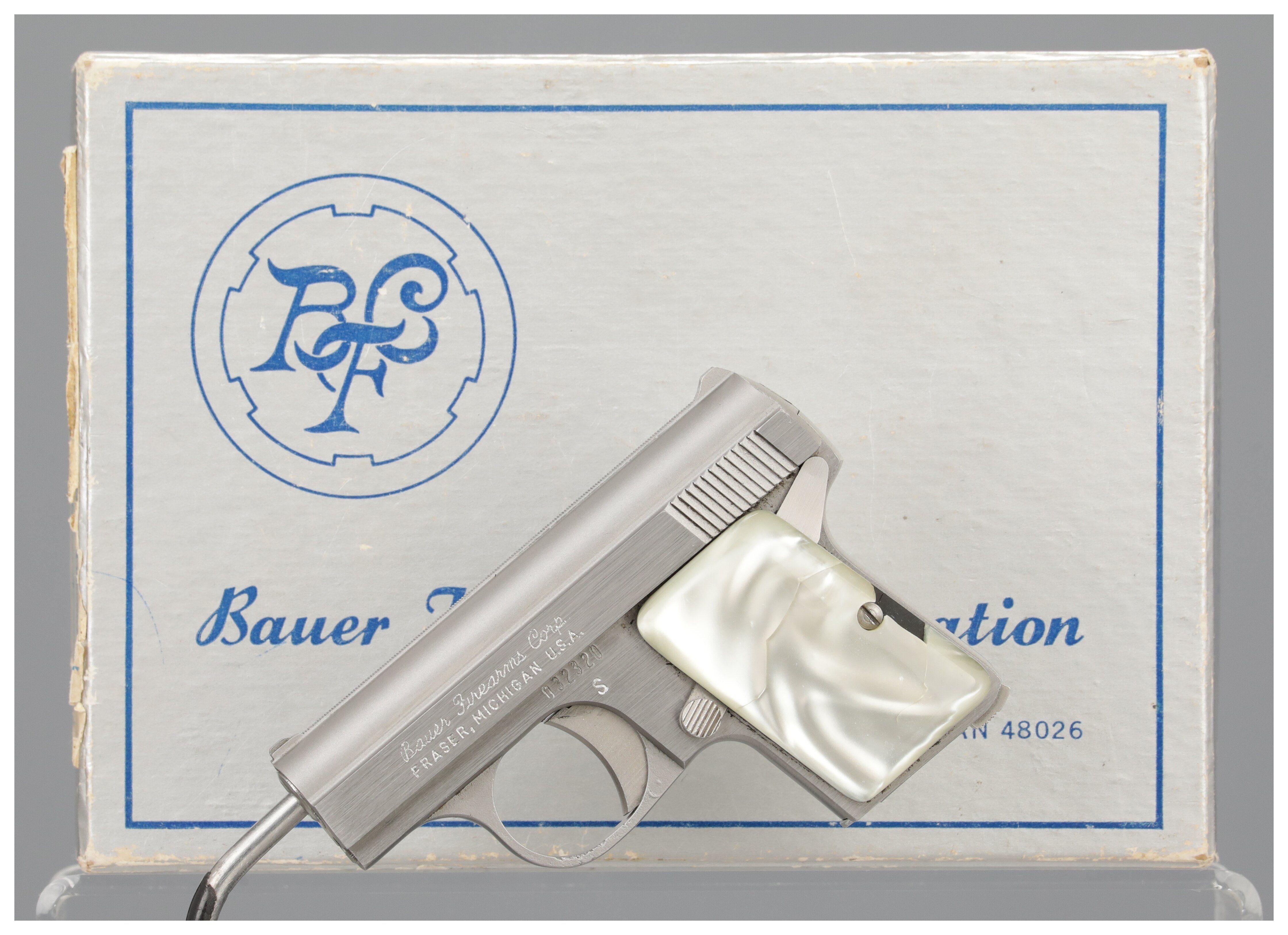Bauer Firearms Corp. .25 Caliber Pistol with Box | Rock Island Auction
