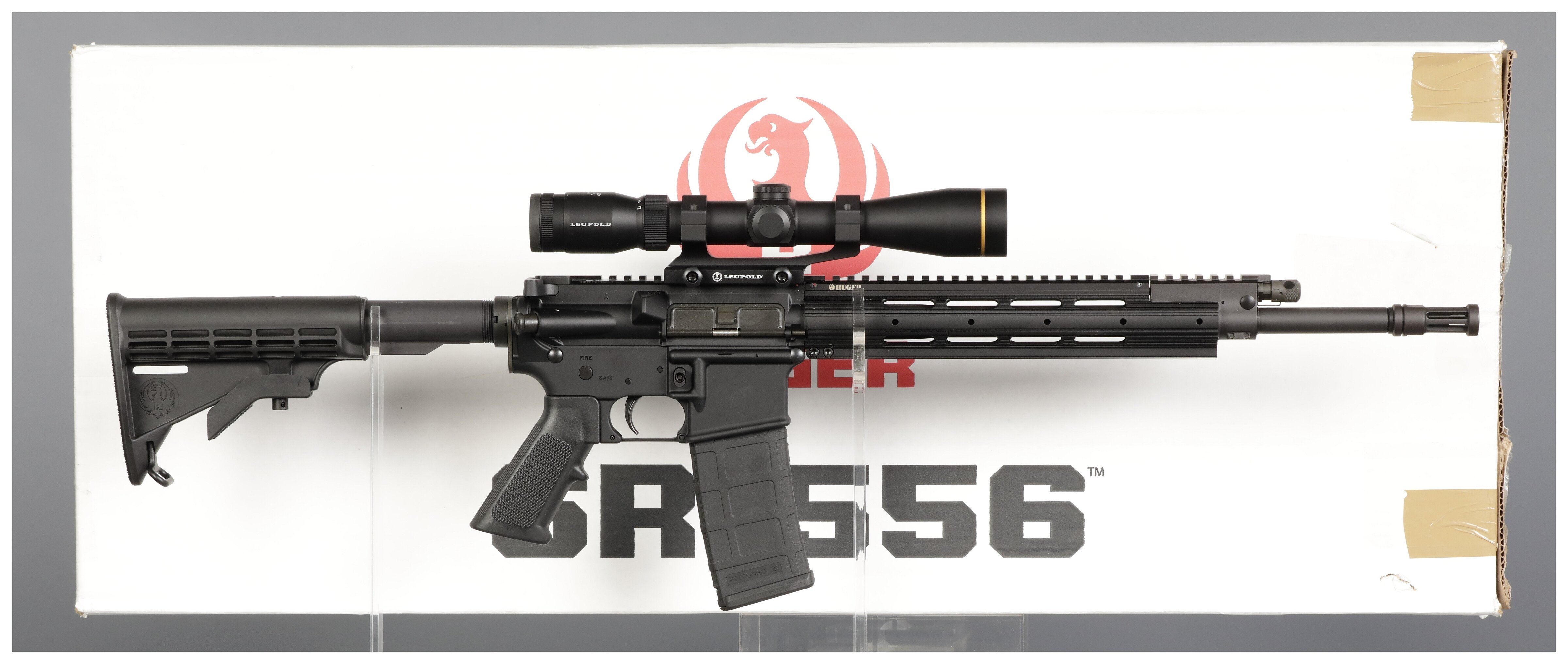 Ruger SR-556 Semi-Automatic Rifle with Box and Scope | Rock Island Auction