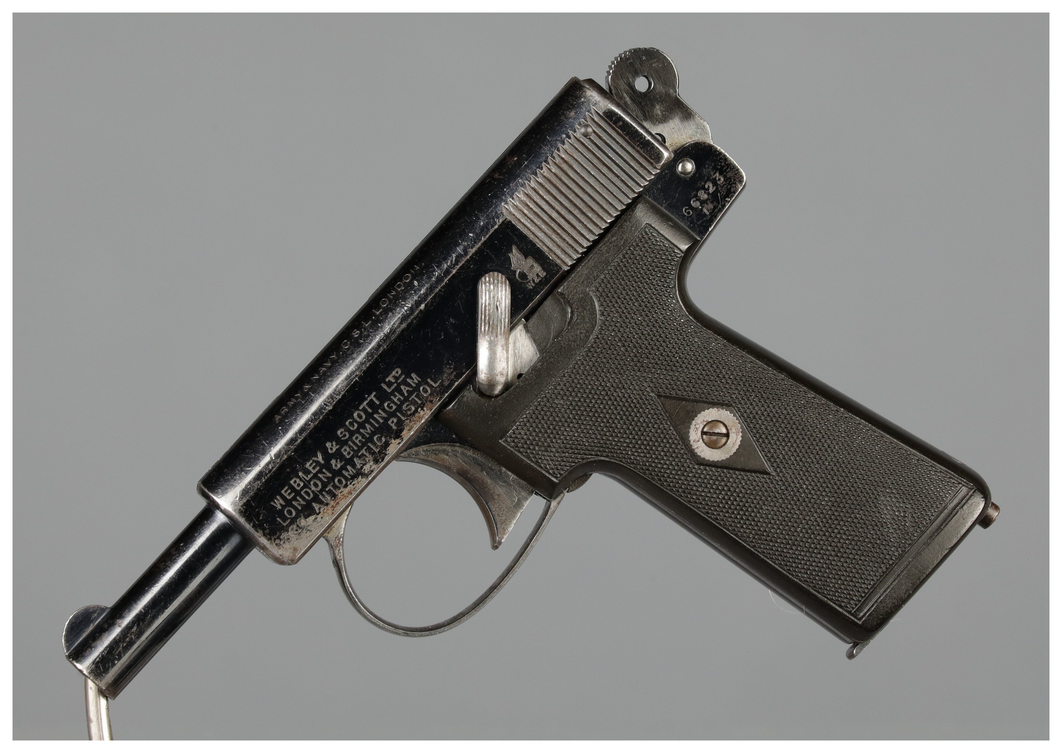Scarce Webley & Scott Model 1910 .380 ACP Semi-Automatic Pistol | Rock ...