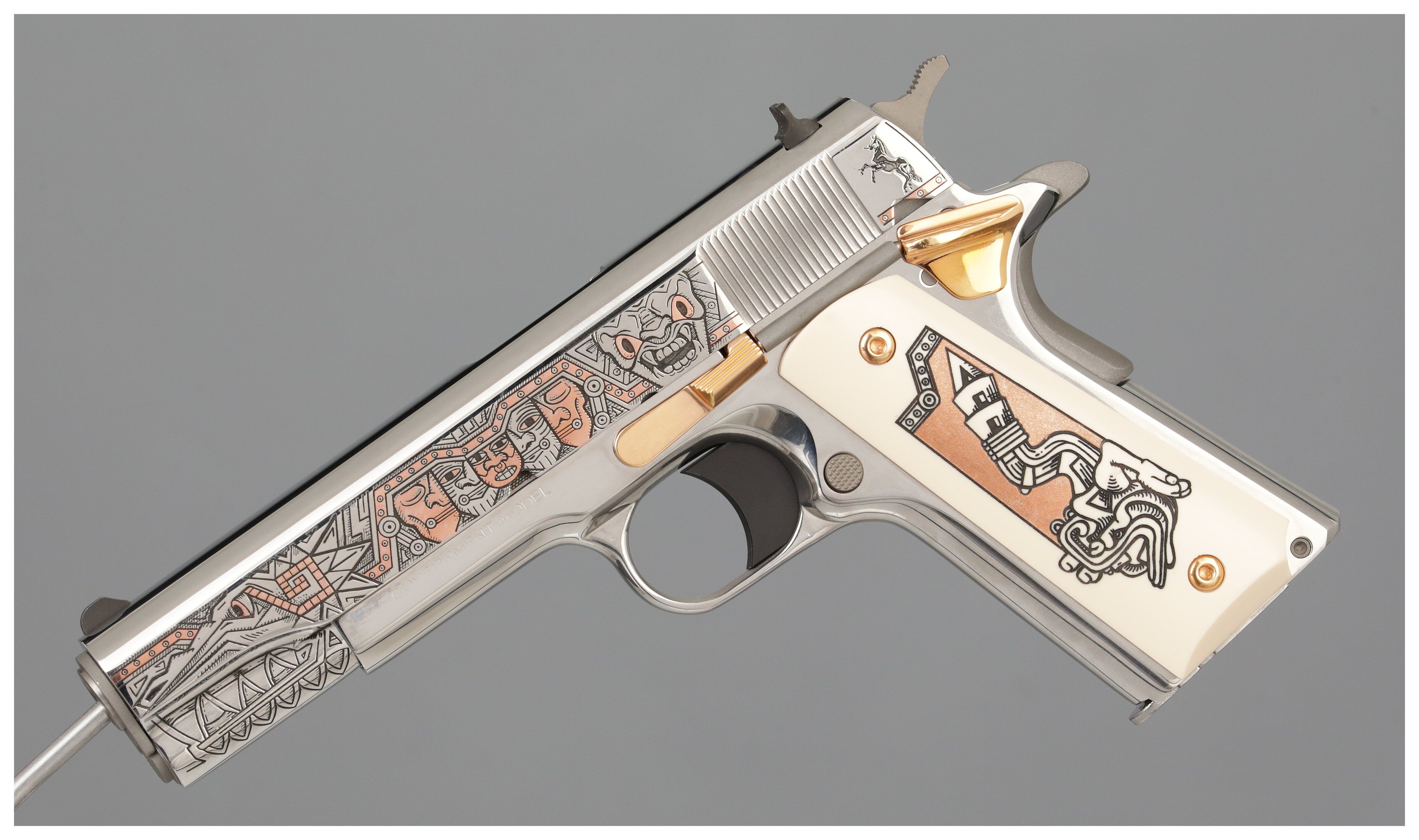 Colt/Talo Rose Gold Mexican Heritage Edition Government Pistol | Rock ...