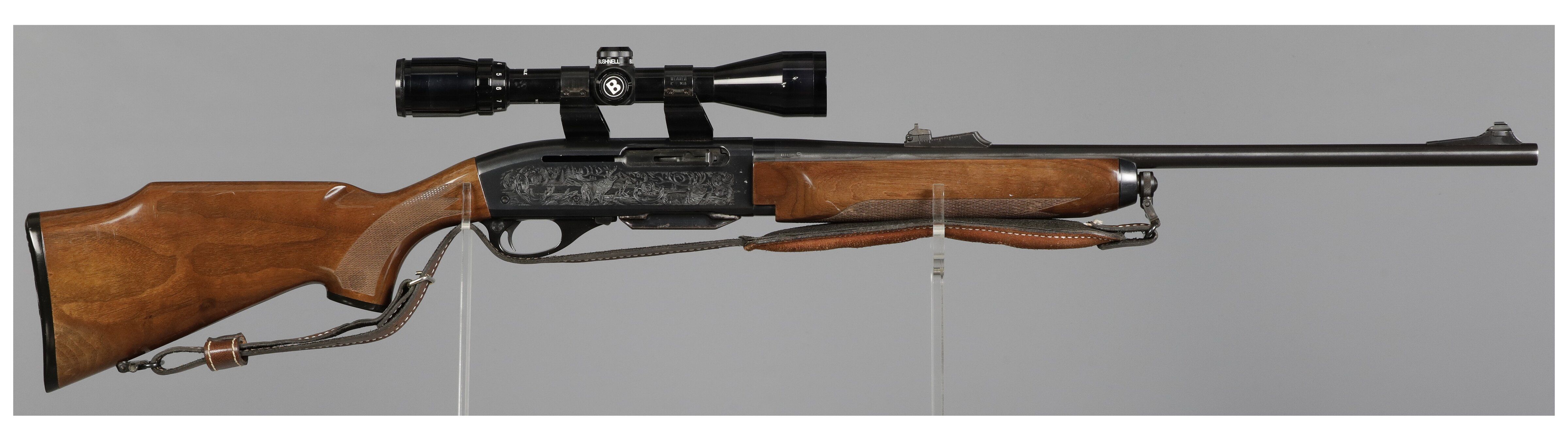 Engraved Remington Model 7400 Semi-Automatic Rifle with Scope | Rock ...