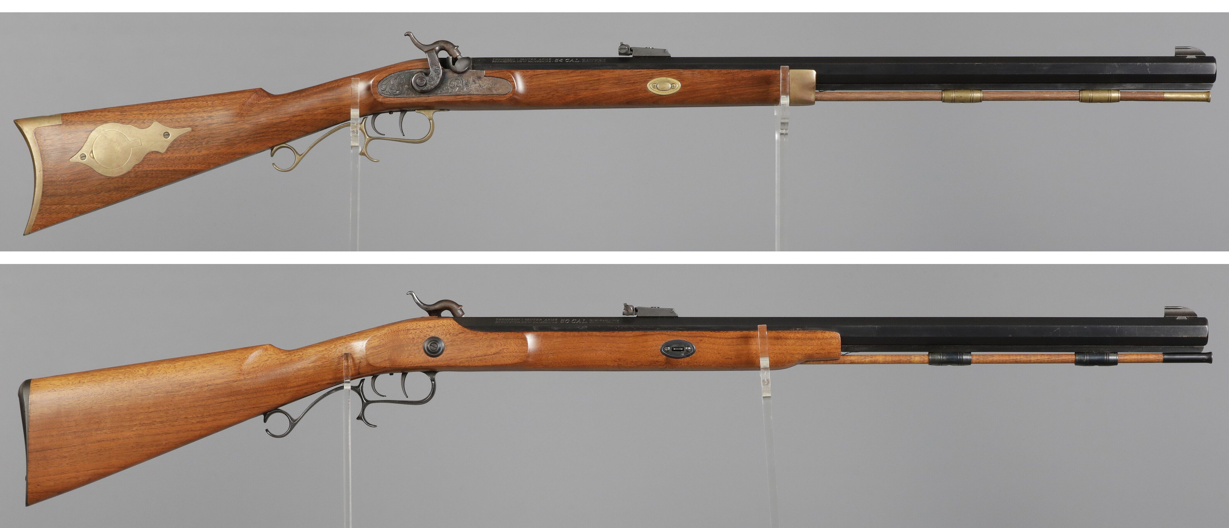 Two Thompson Center Arms Percussion Rifles | Rock Island Auction