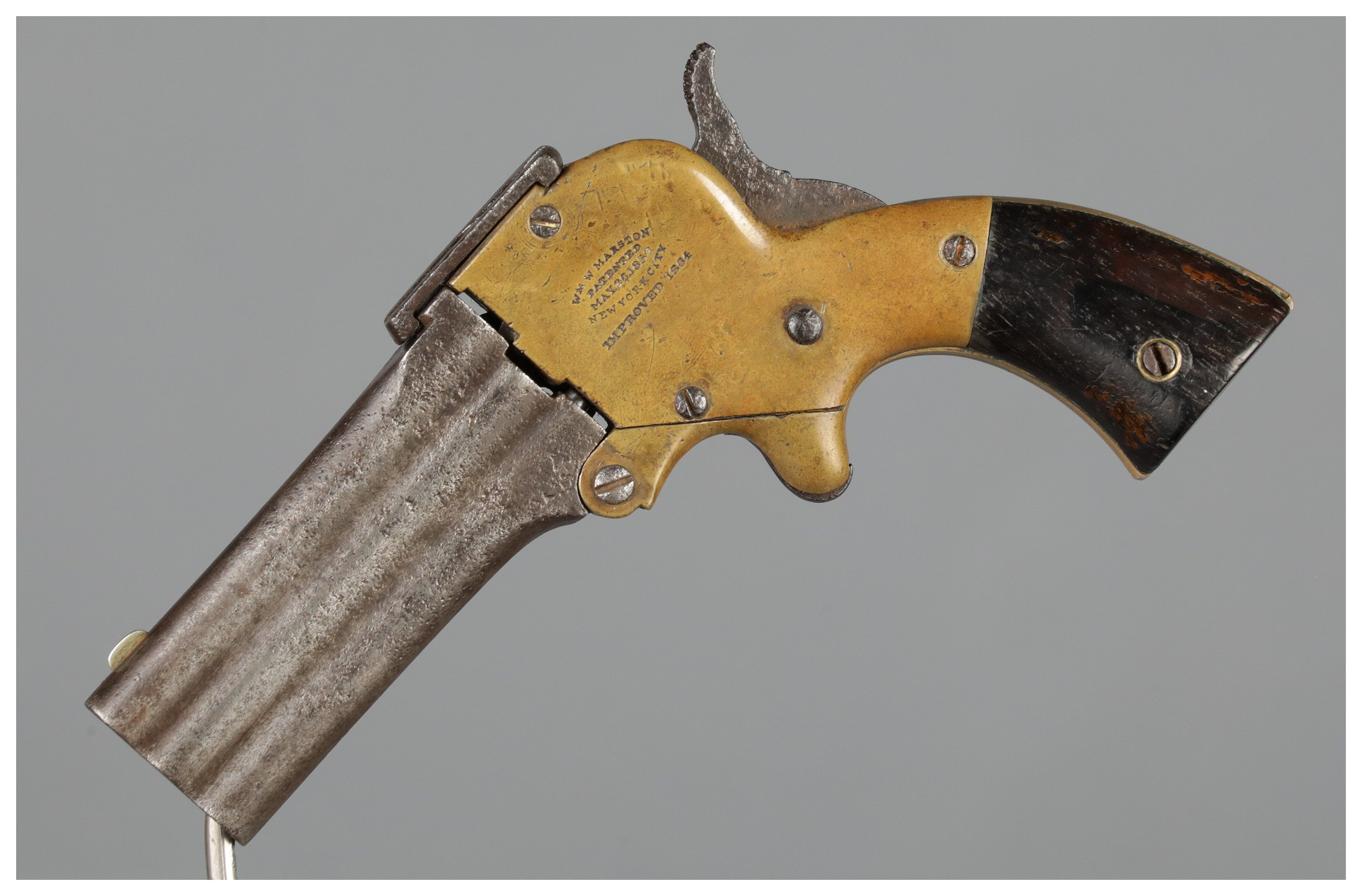 Marston Three-Barrel Superposed Derringer | Rock Island Auction