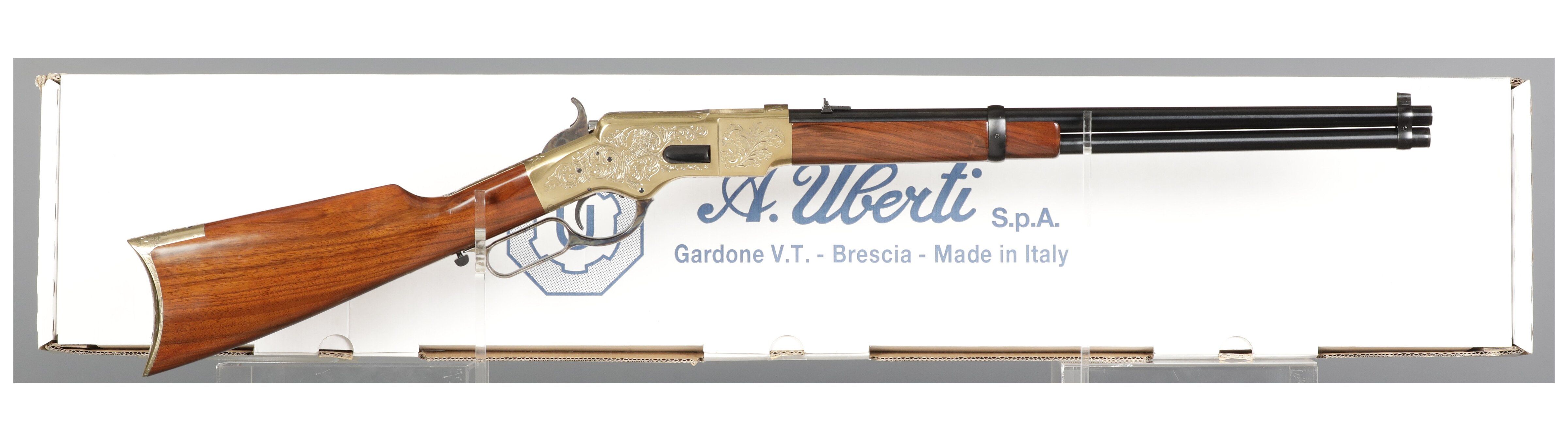 Engraved Uberti Model 1866 150th Anniversary Carbine | Rock Island Auction