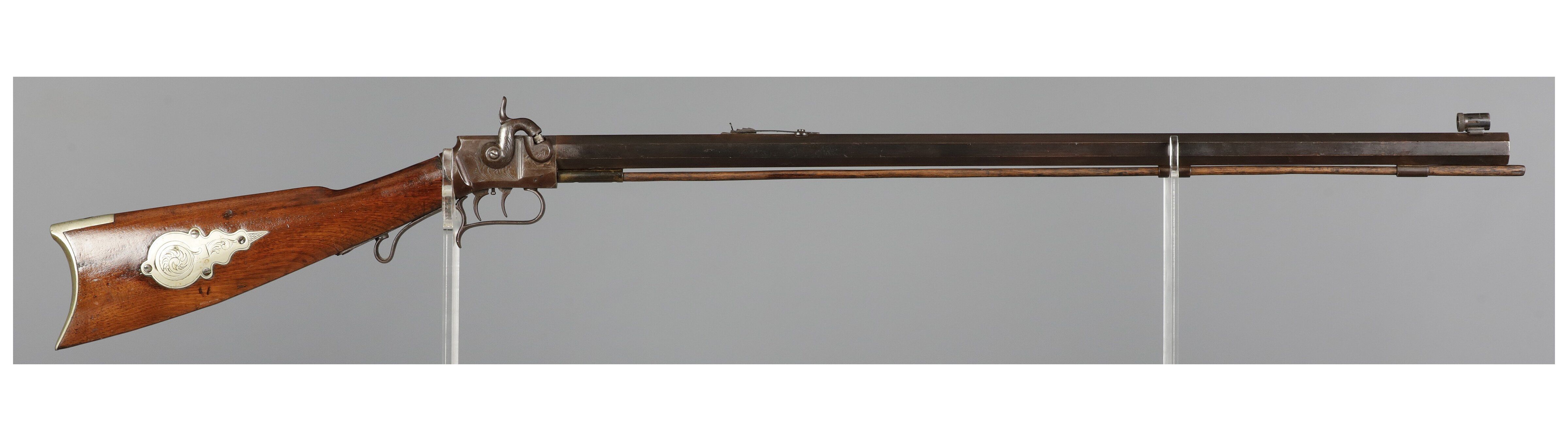 Engraved G.P. Foster Percussion Target Rifle | Rock Island Auction