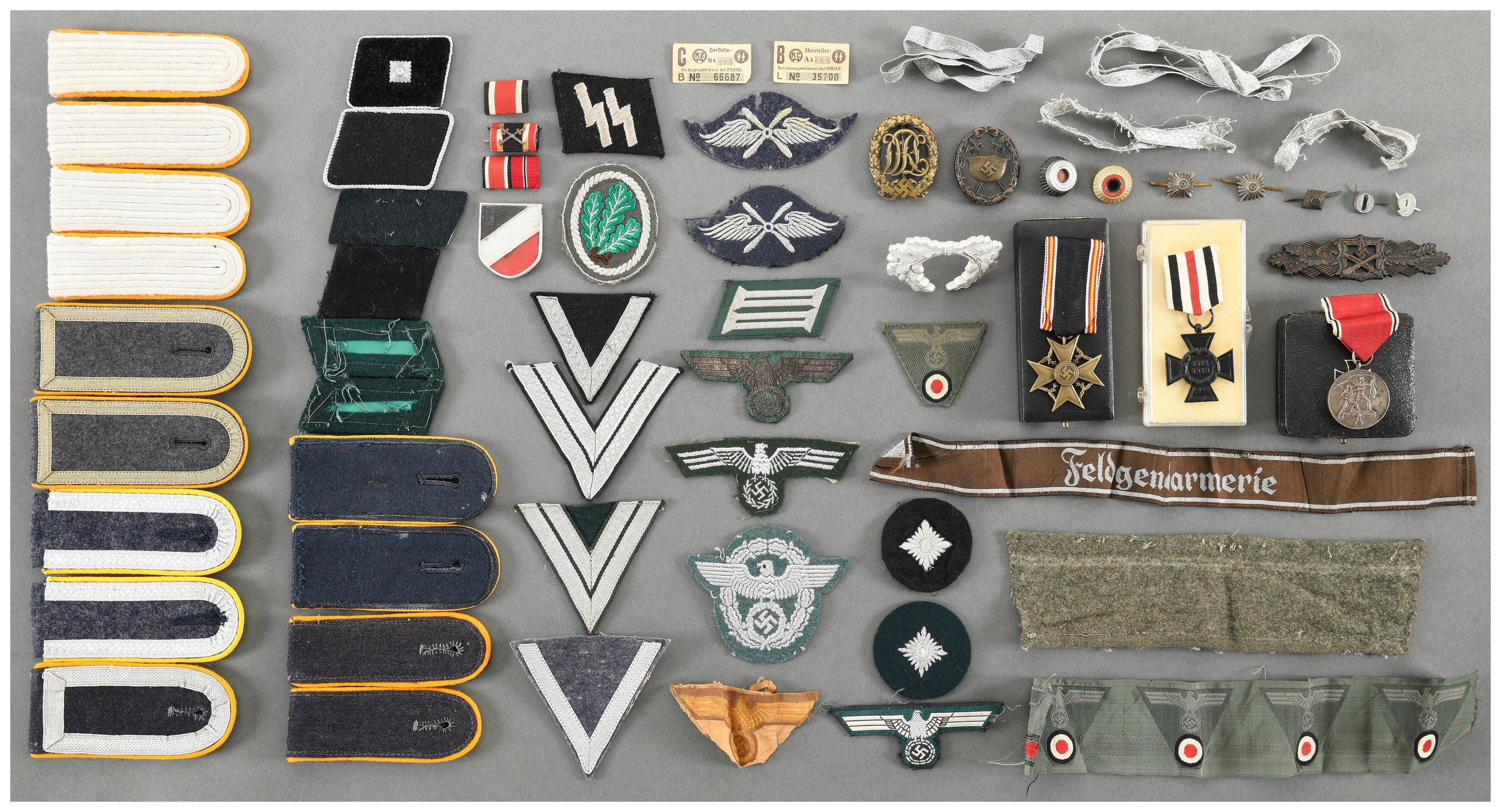 Group of Assorted German Military Uniform Items | Rock Island Auction