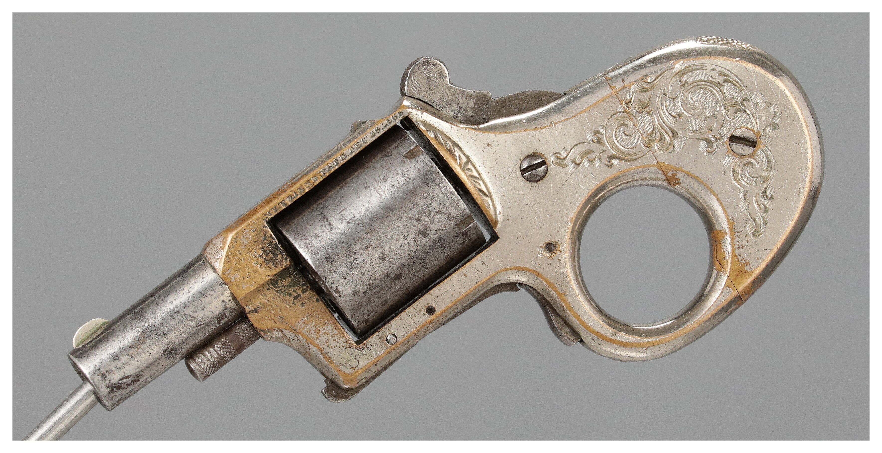 Engraved James Reid "My Friend" Knuckle Duster Revolver | Rock Island ...