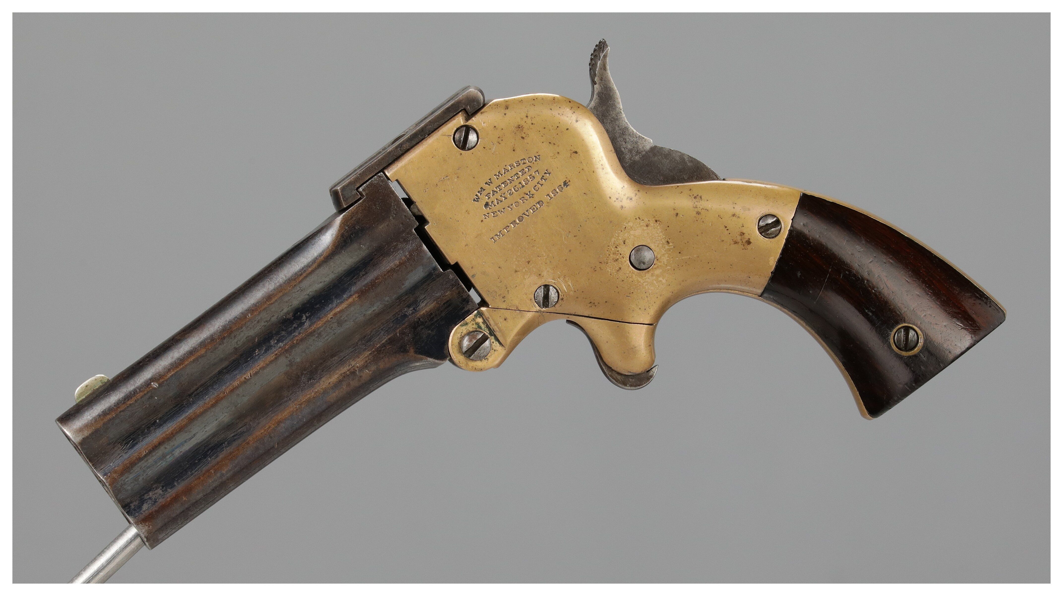 Marston Three Barrel Pocket Pistol | Rock Island Auction