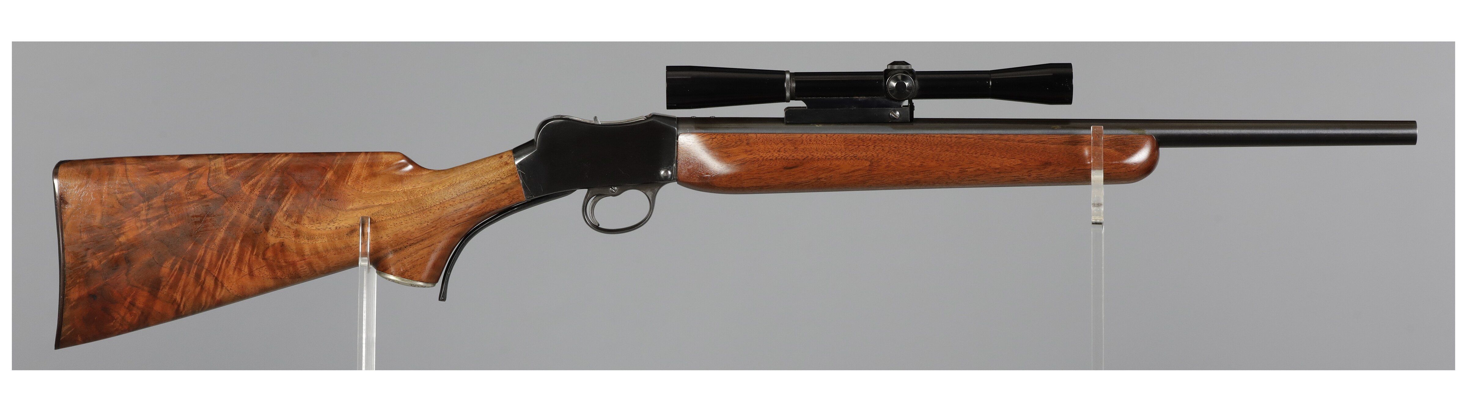 Martini Action Single Shot Sporting Rifle with Scope | Rock Island Auction