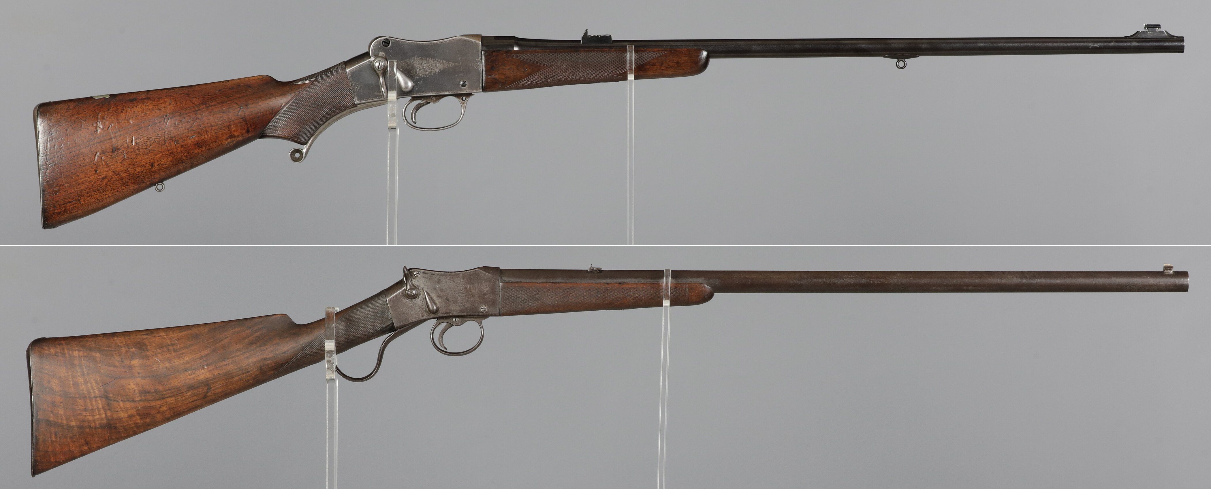 Two Martini Single Shot Rifles | Rock Island Auction