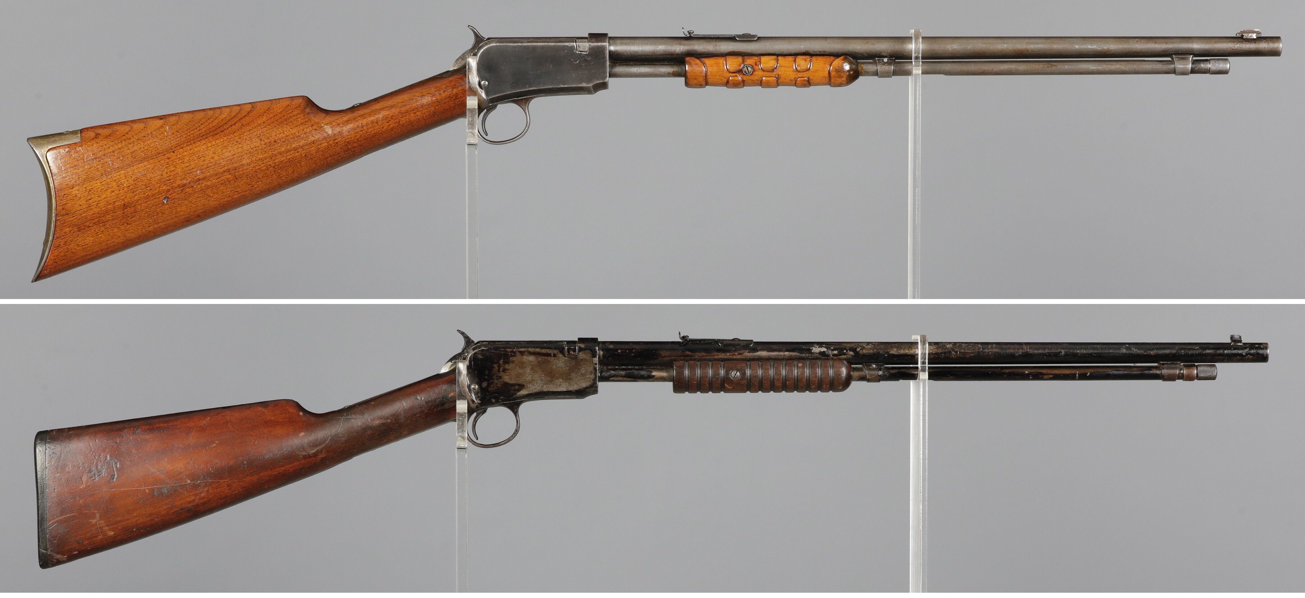Two Winchester Slide Action Rifles | Rock Island Auction