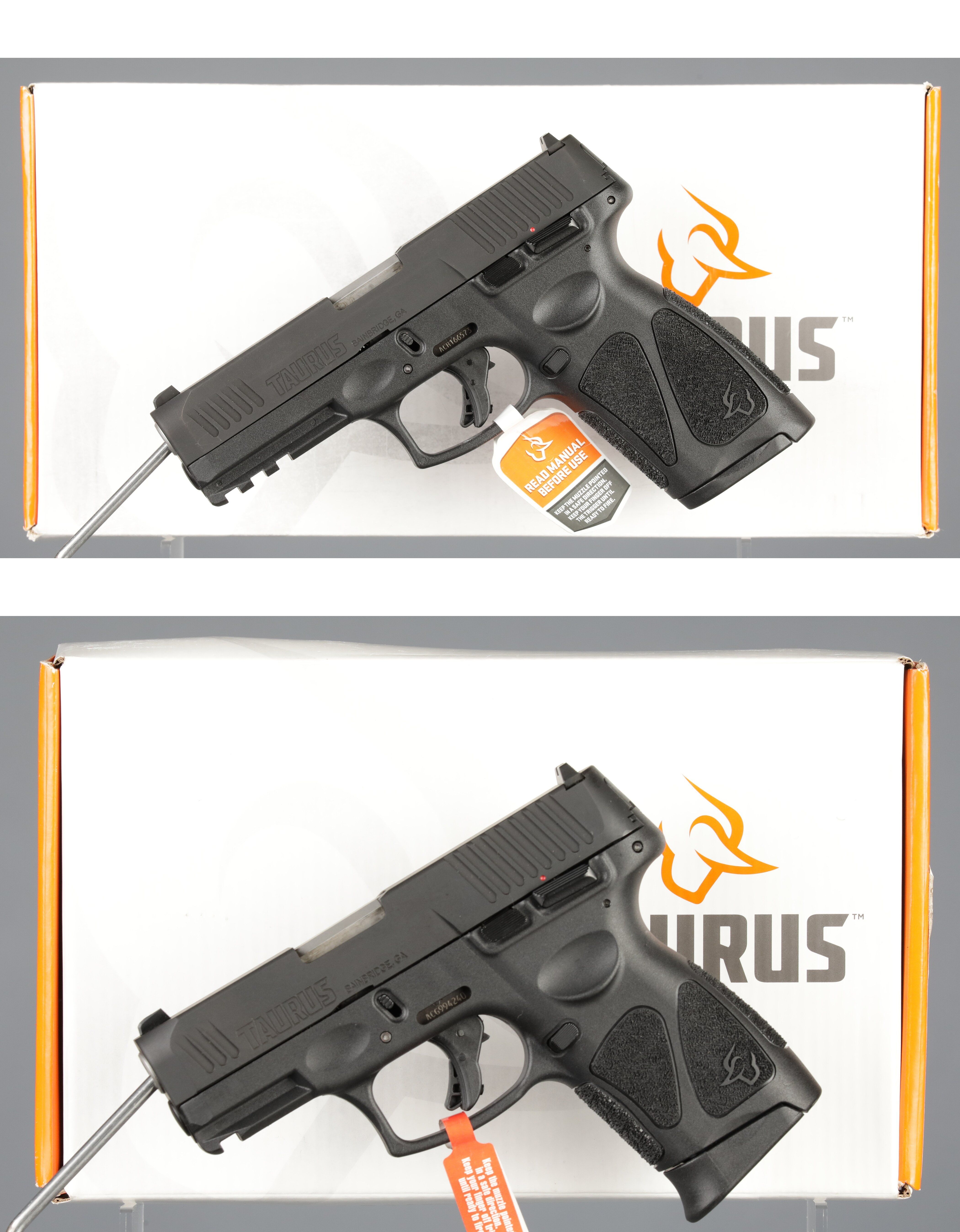 Two Taurus Semi-Automatic Pistols with Boxes | Rock Island Auction