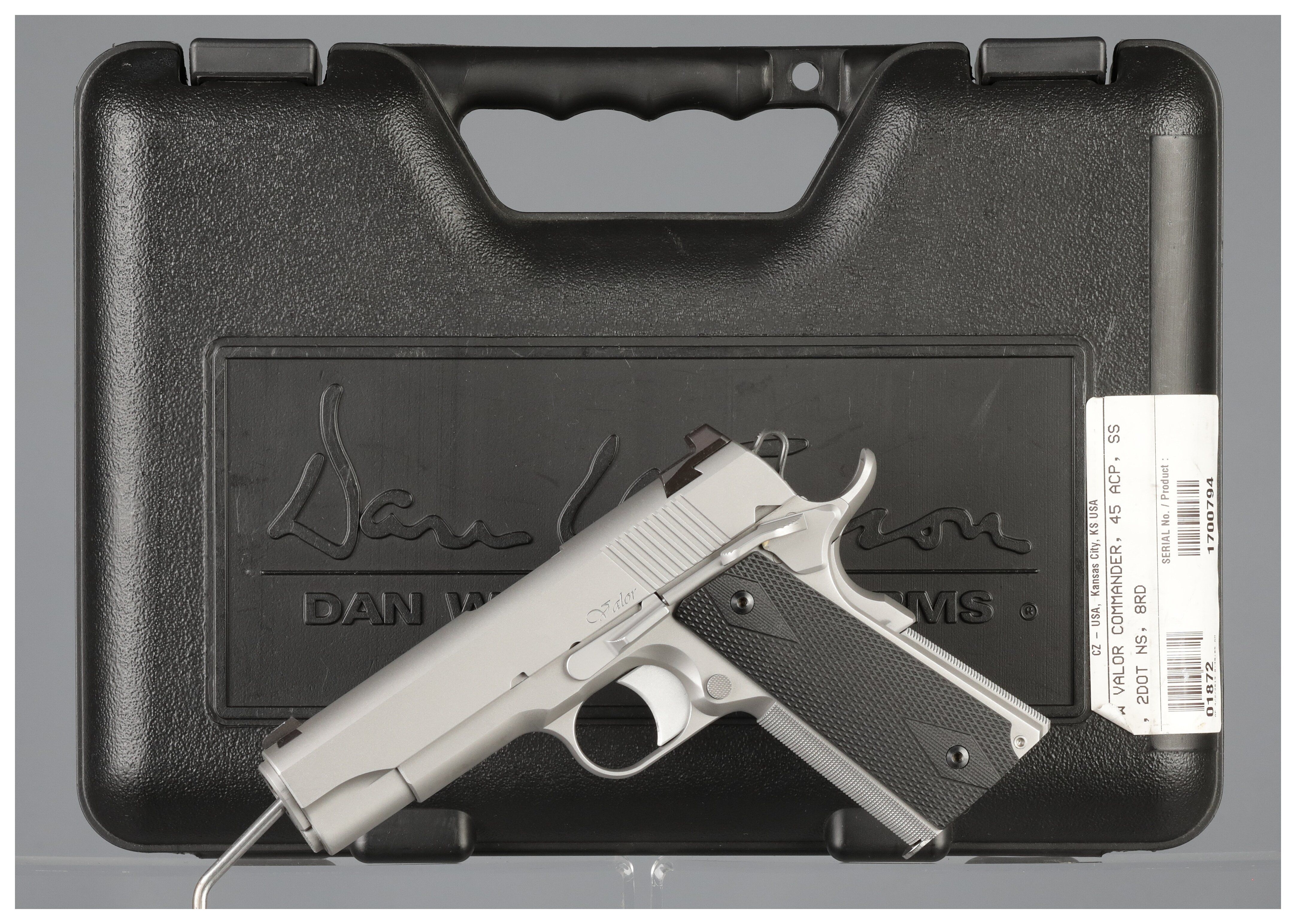 Dan Wesson Valor Commander Semi-Automatic Pistol with Case | Rock ...