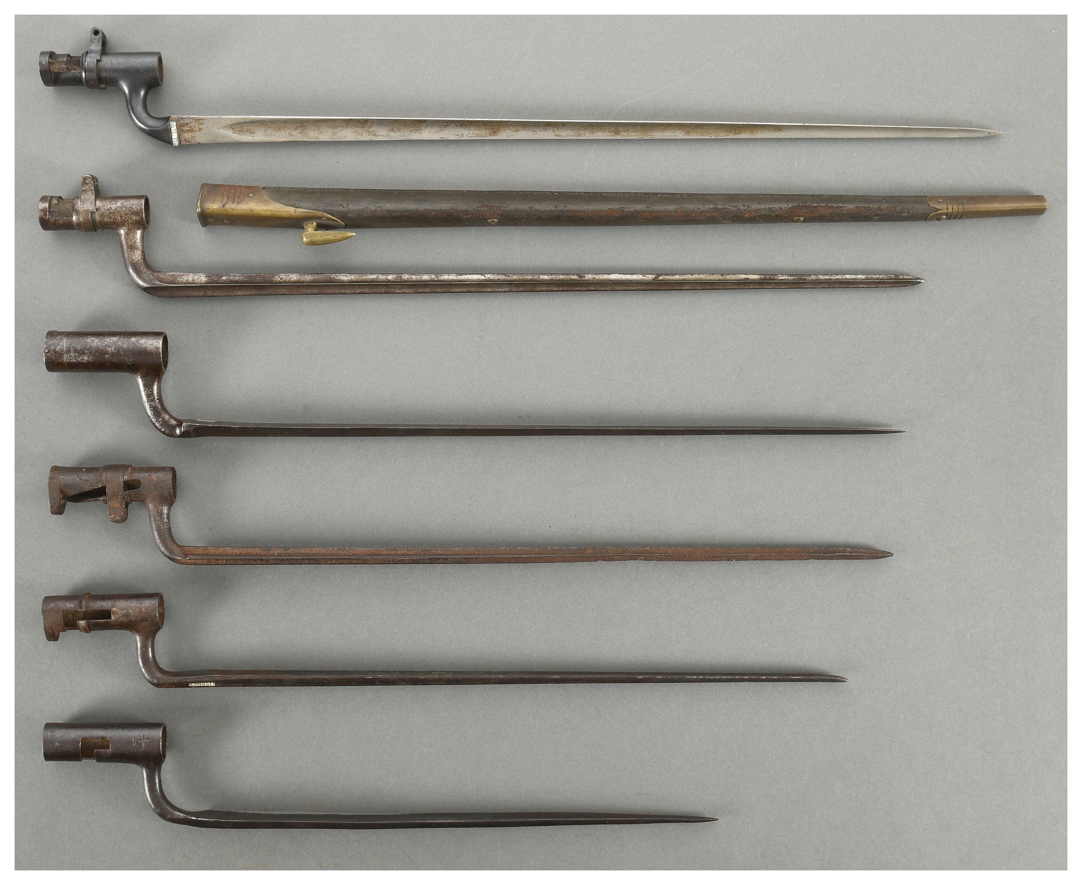Six Socket Bayonets | Rock Island Auction