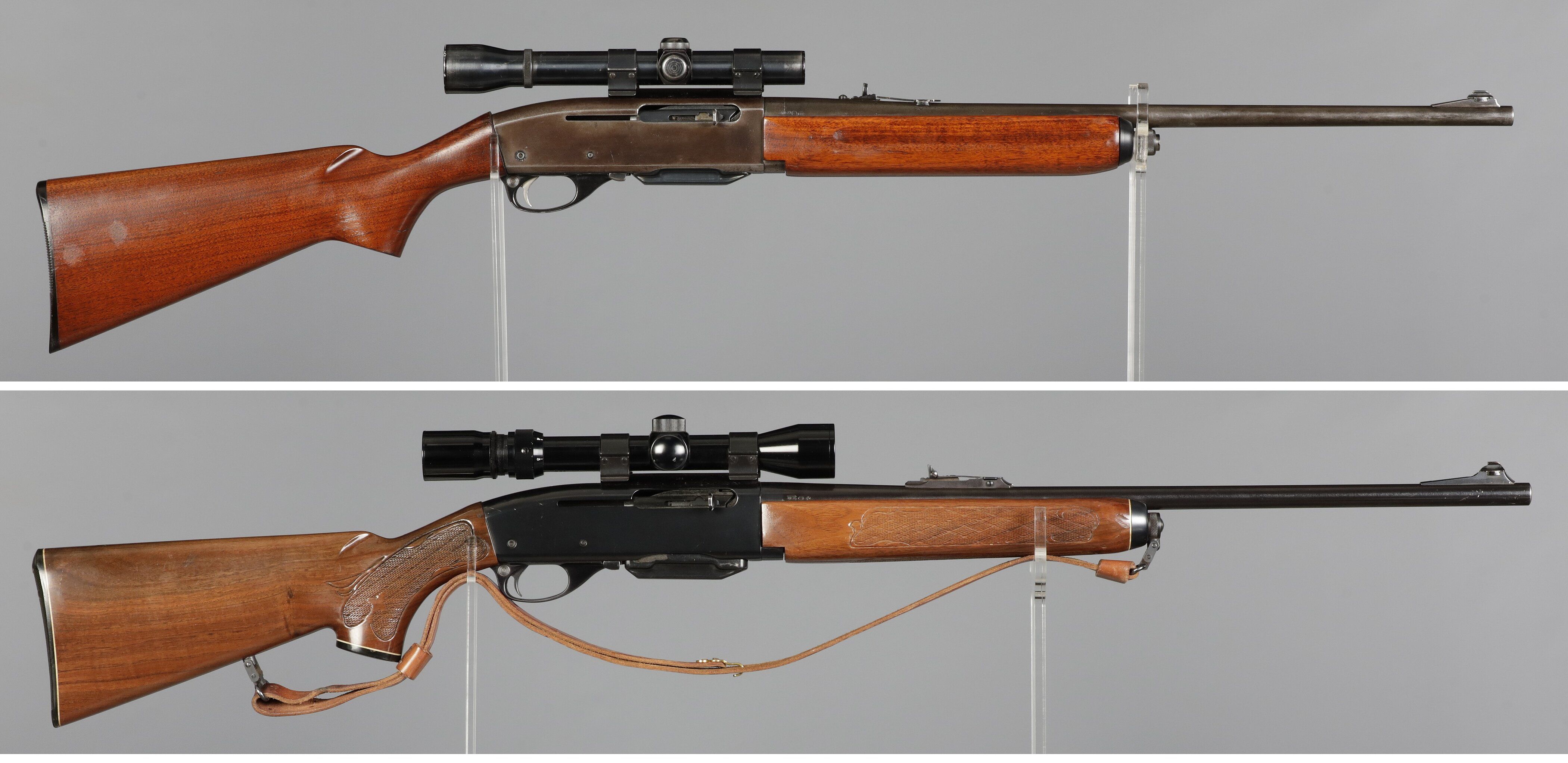 Two Remington Semi-Automatic Rifles with Scopes | Rock Island Auction
