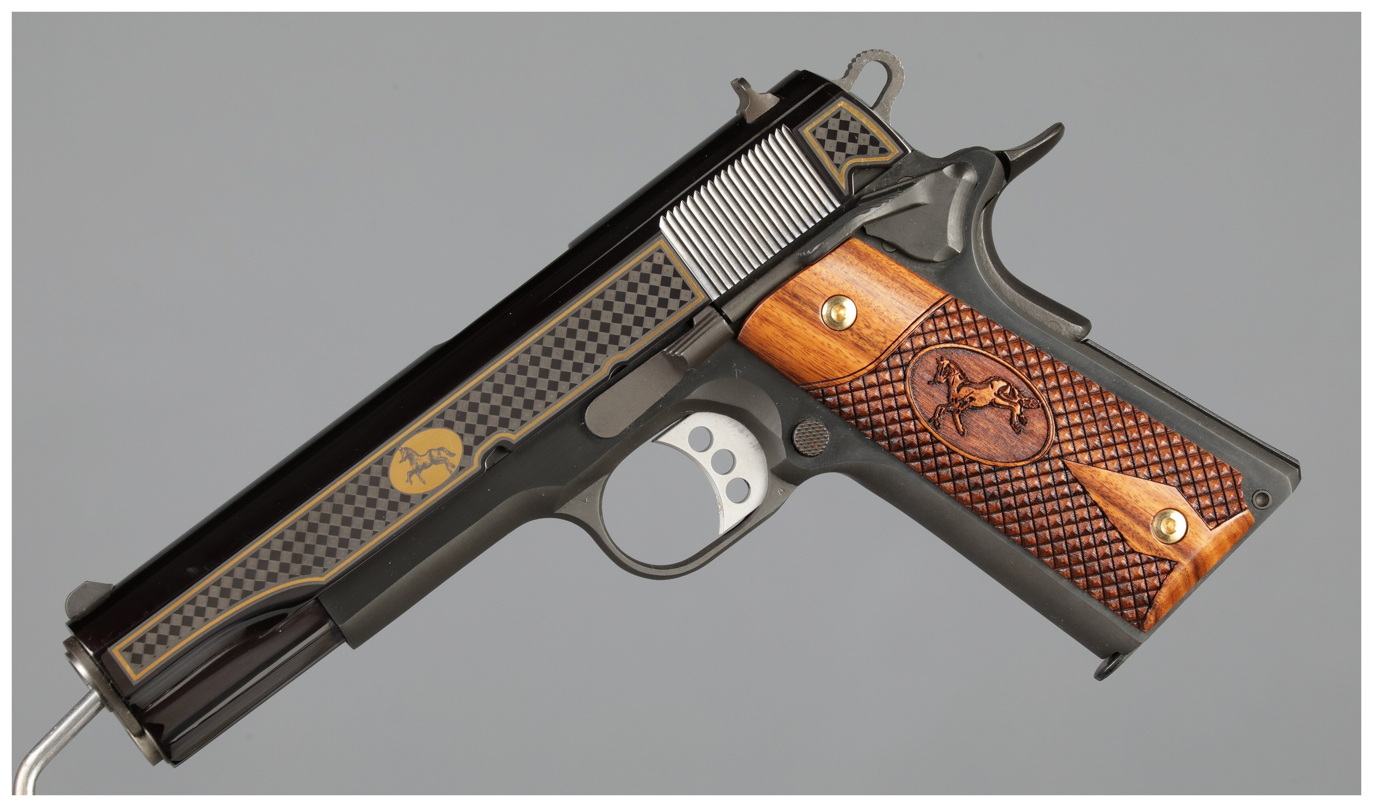 Gold Inlaid Colt/Talo Sovereign Government Model Pistol | Rock Island ...