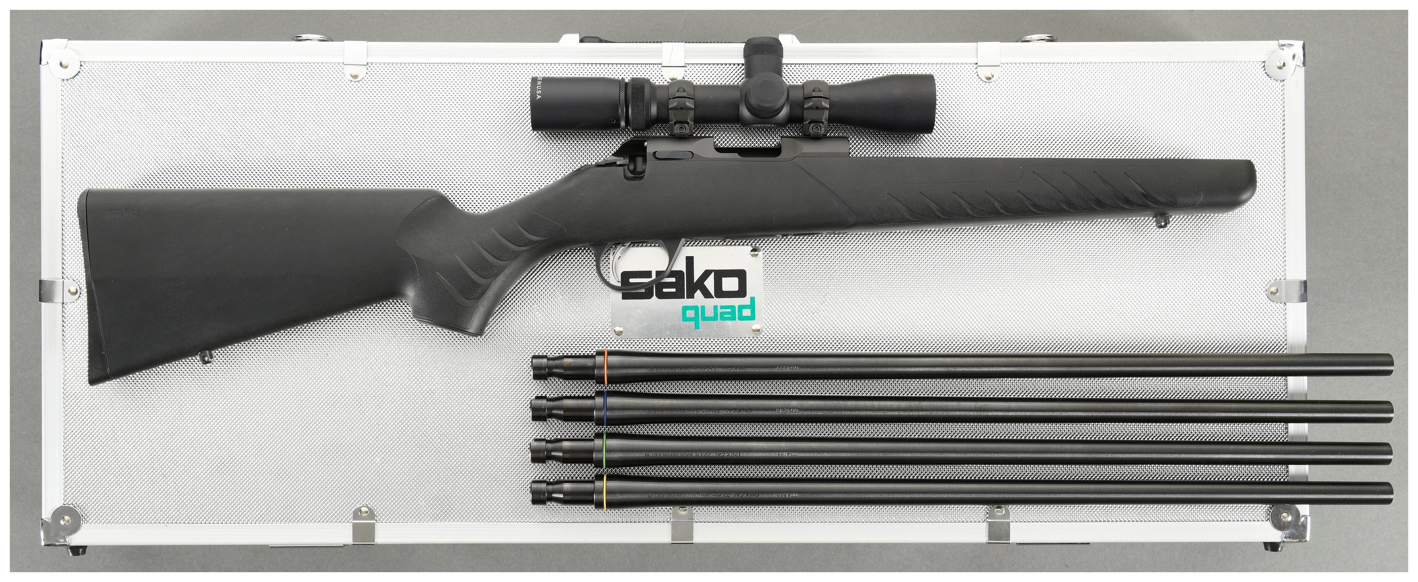 Sako Model P04R Quad Rifle Four Barrel Combo with Scope and Case | Rock ...