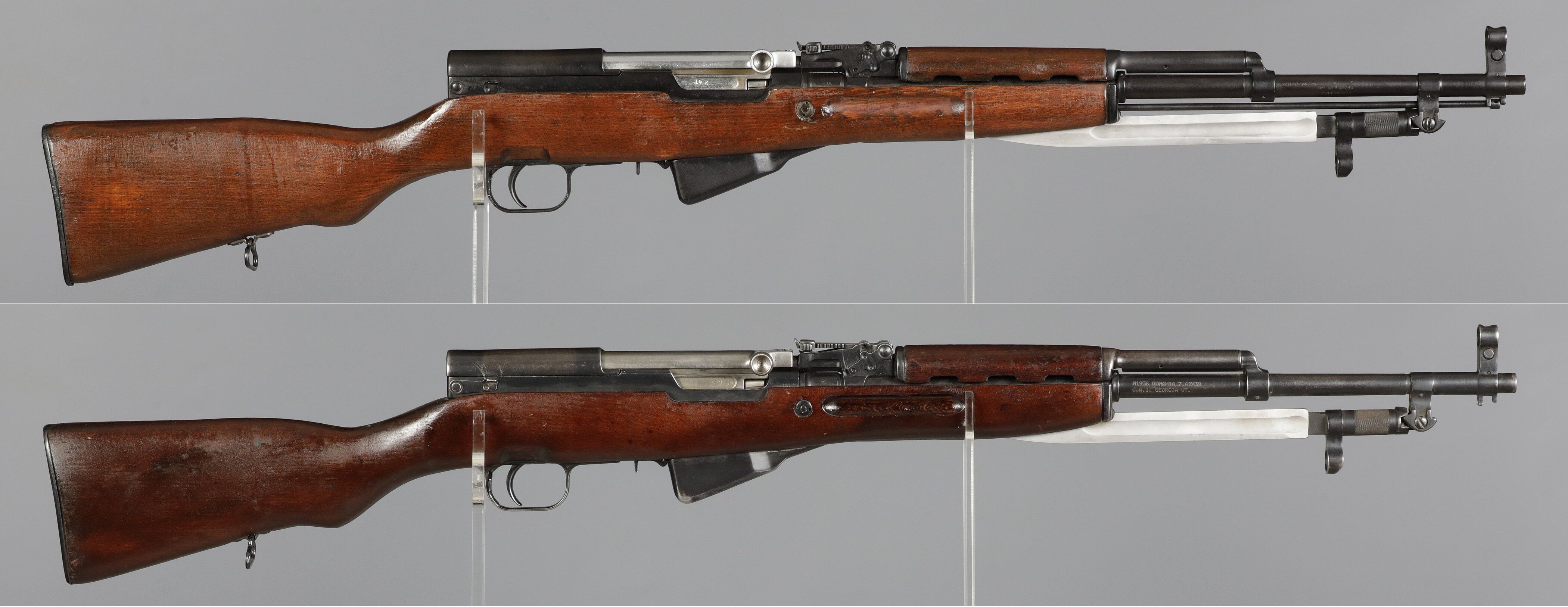 Two Romanian Cugir Model 1956 Semi-Automatic Rifles | Rock Island Auction