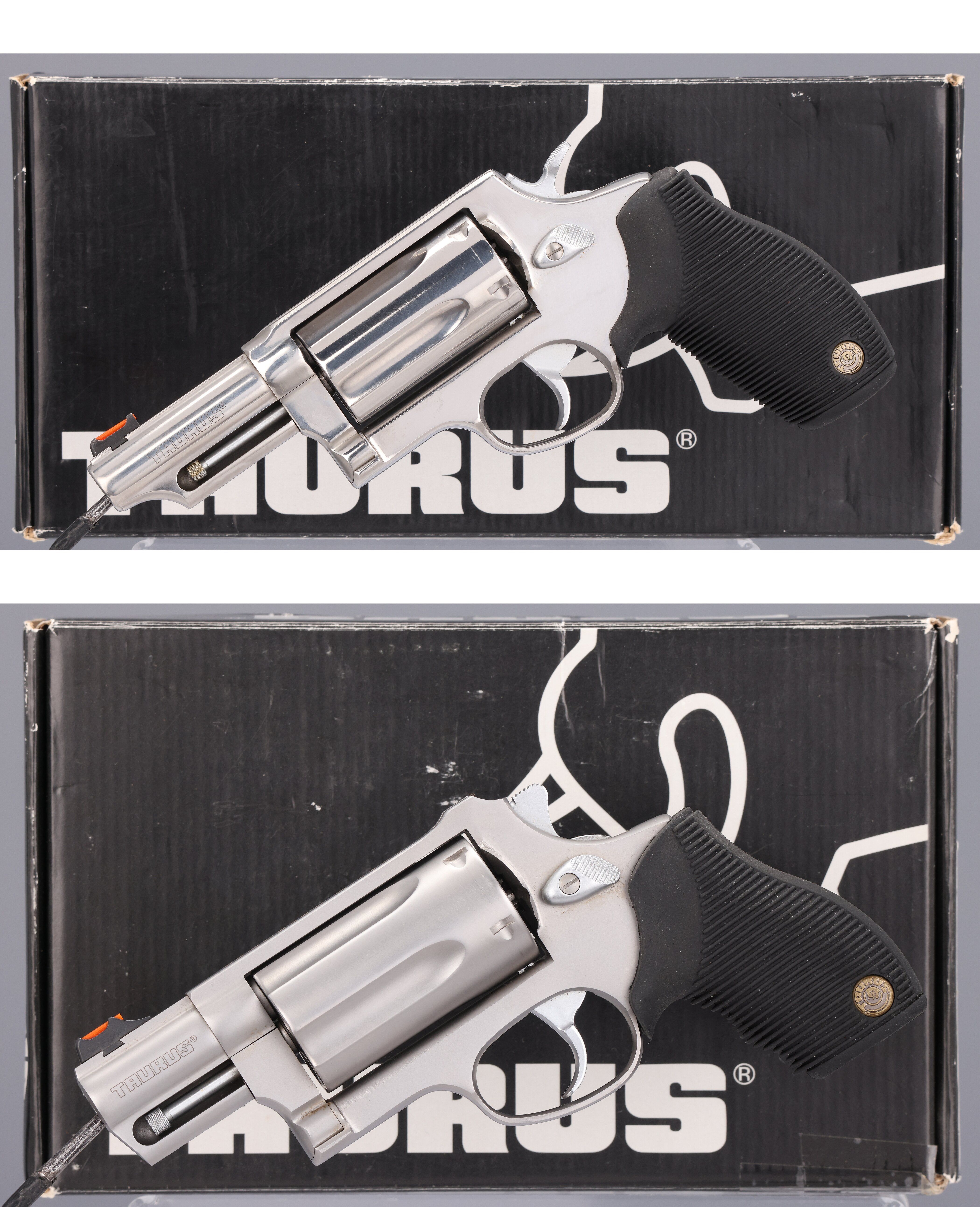 Two Taurus The Judge Double Action Revolvers with Boxes | Rock Island ...