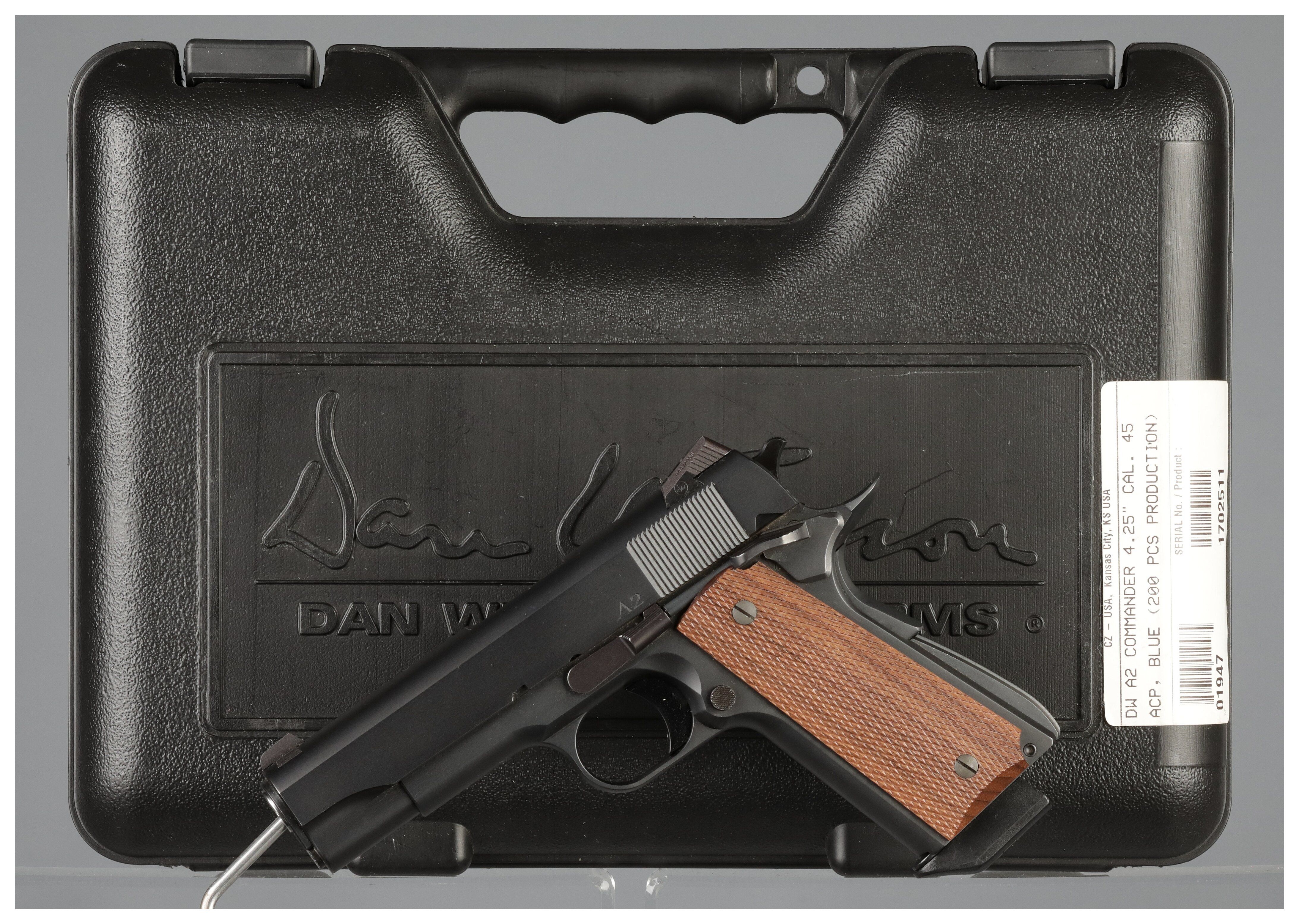 Dan Wesson Model A2 Semi-Automatic Pistol with Case | Rock Island Auction