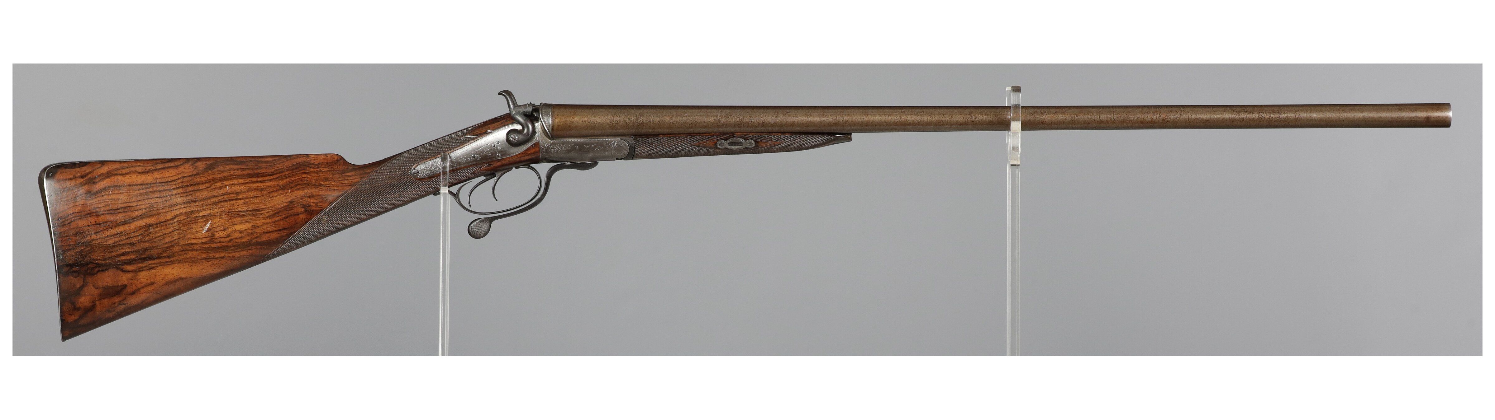 Game Scene Engraved James Calderwood Double Barrel Shotgun | Rock ...