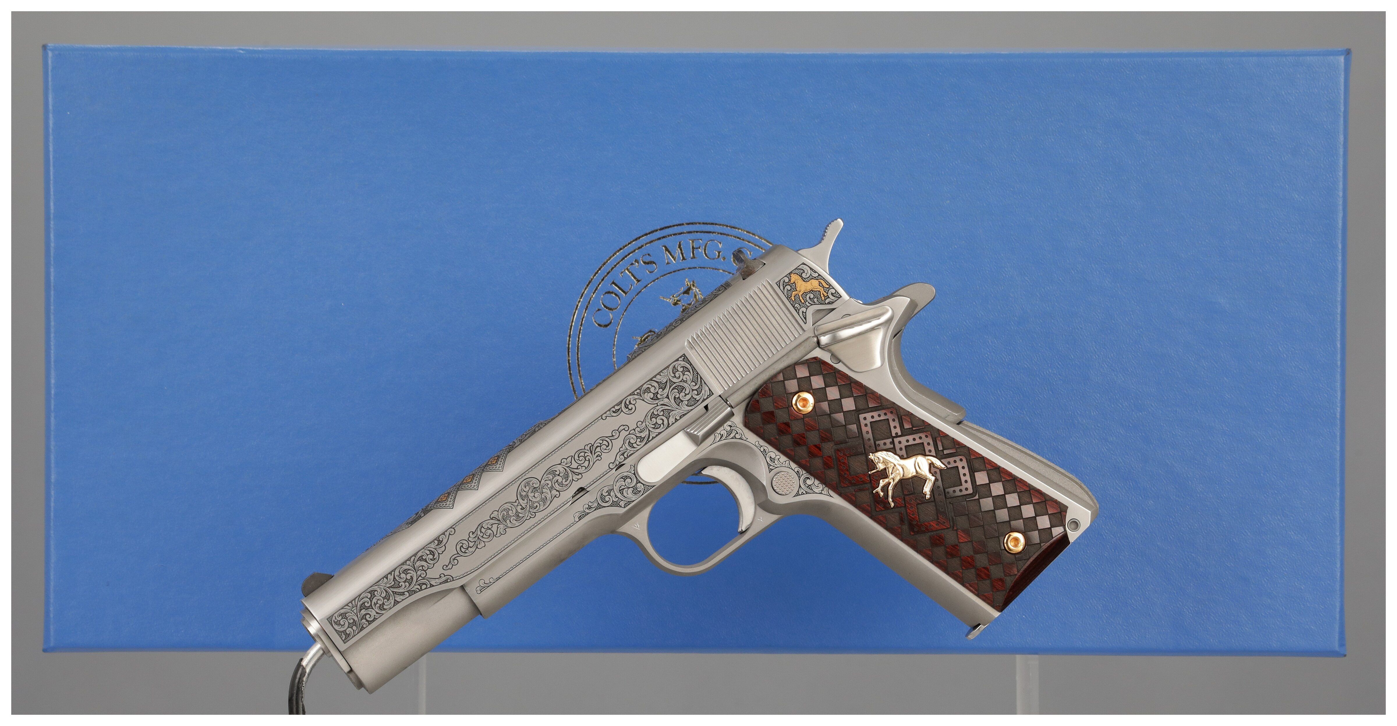 Colt Talo Engravers Series Nimschke Government Model Pistol | Rock ...
