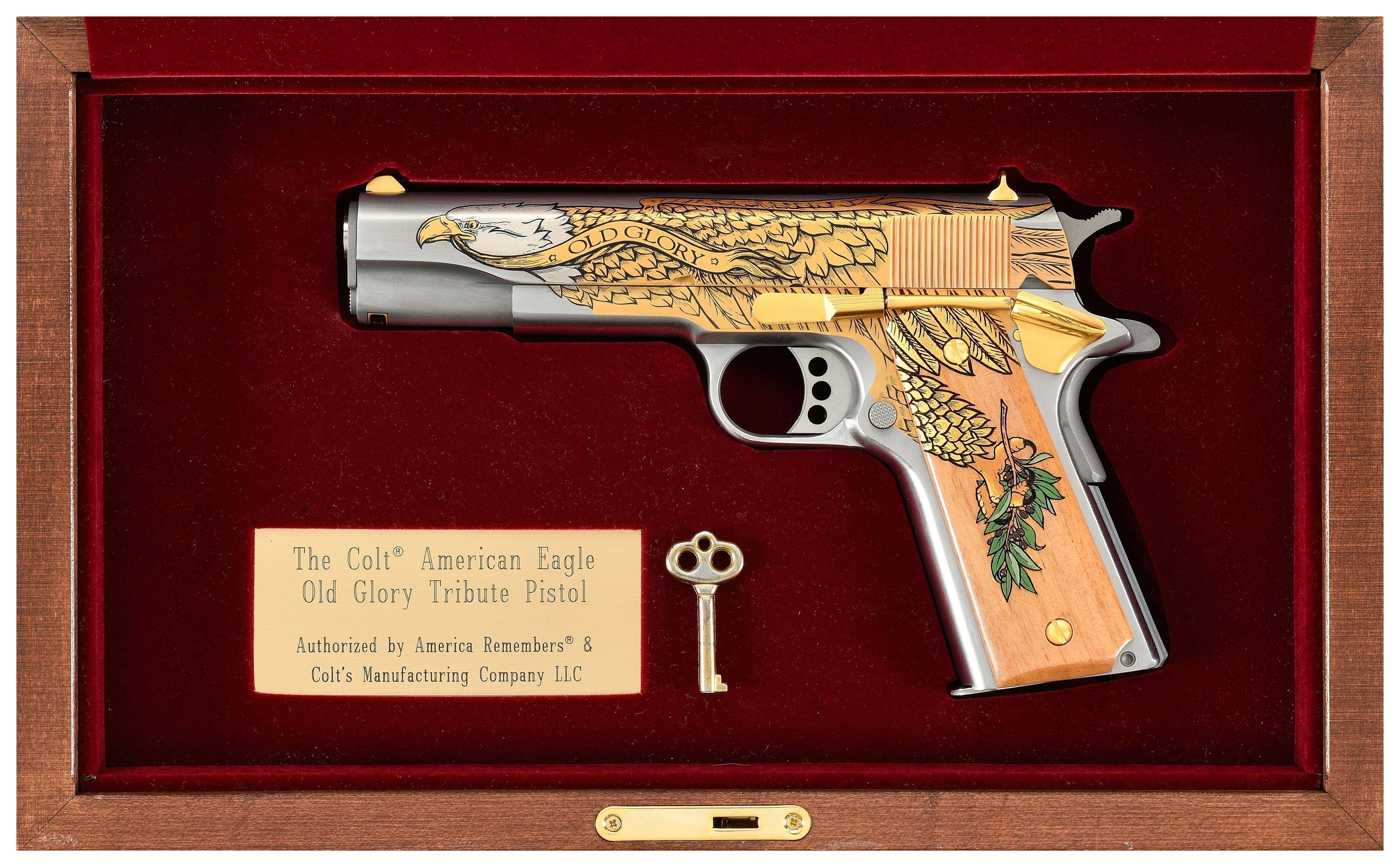 Cased America Remembers Old Glory Colt Government Model Pistol | Rock ...