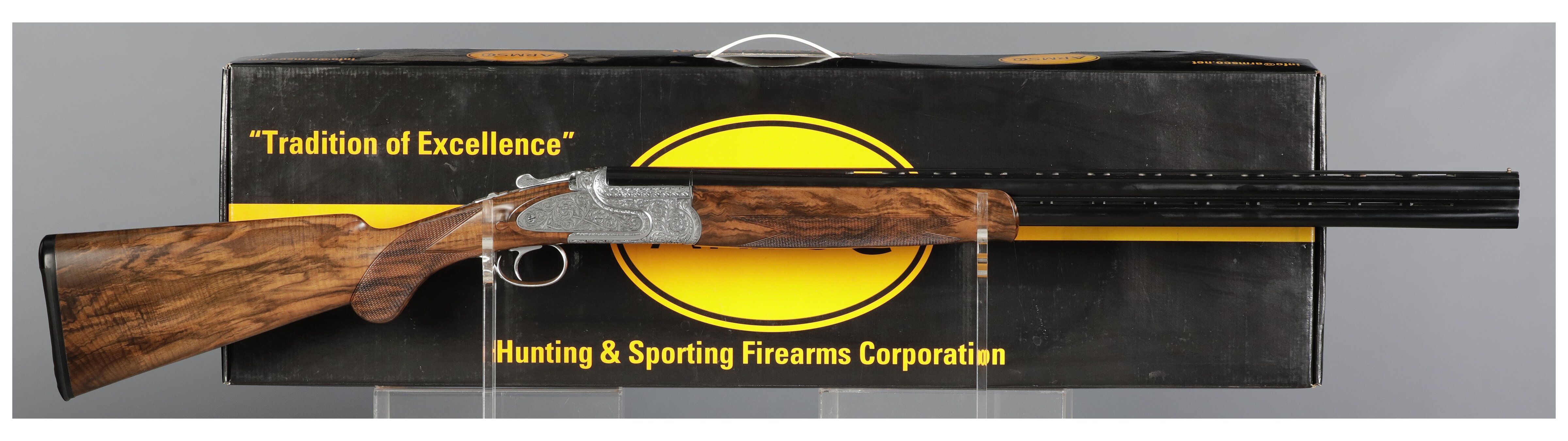Engraved Huglu Model 103FE Over/Under 20 Gauge Shotgun with Box | Rock ...