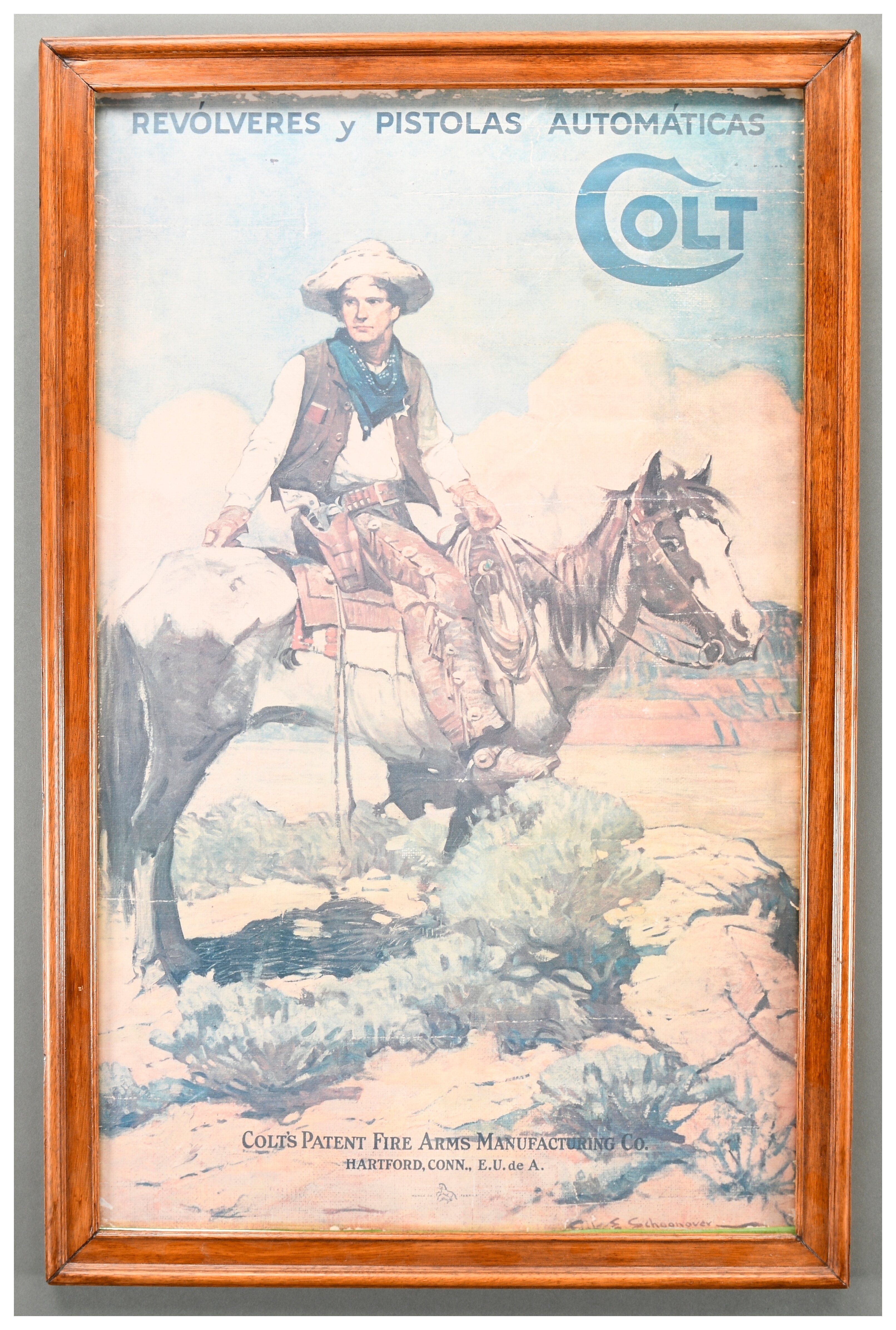 One Framed Colt Print and Seventeen Reference Books | Rock Island Auction
