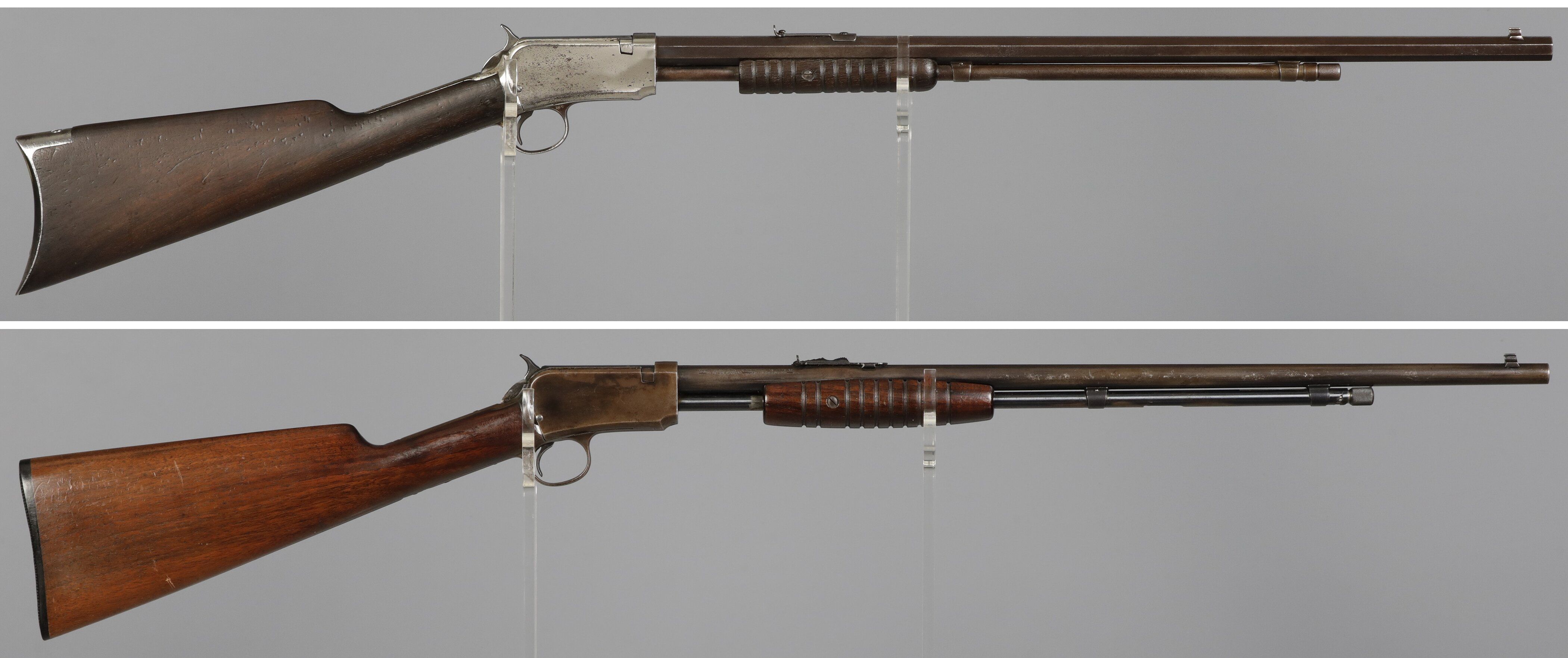 Two Winchester Slide Action Rifles | Rock Island Auction