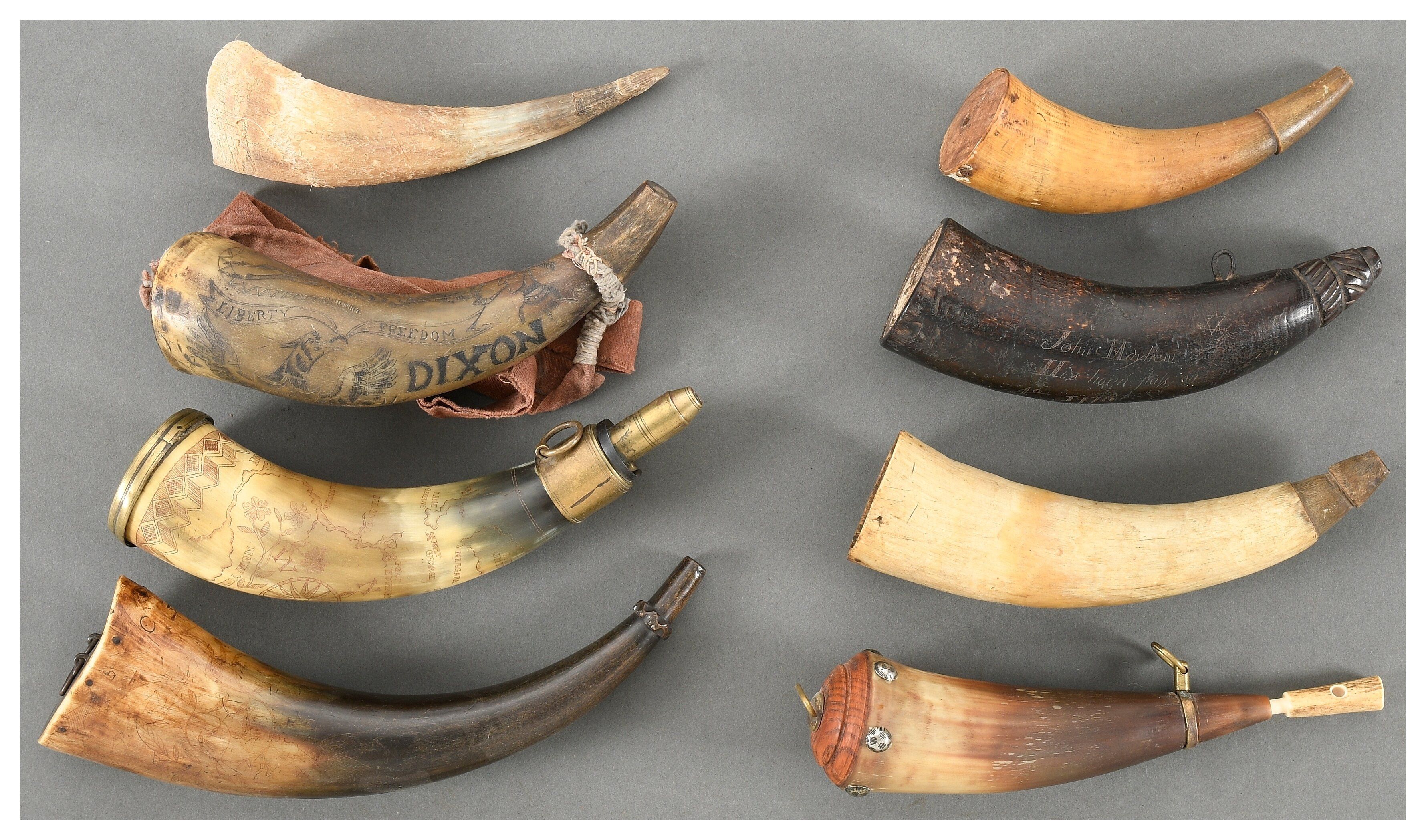 Collection of Powder Horns | Rock Island Auction
