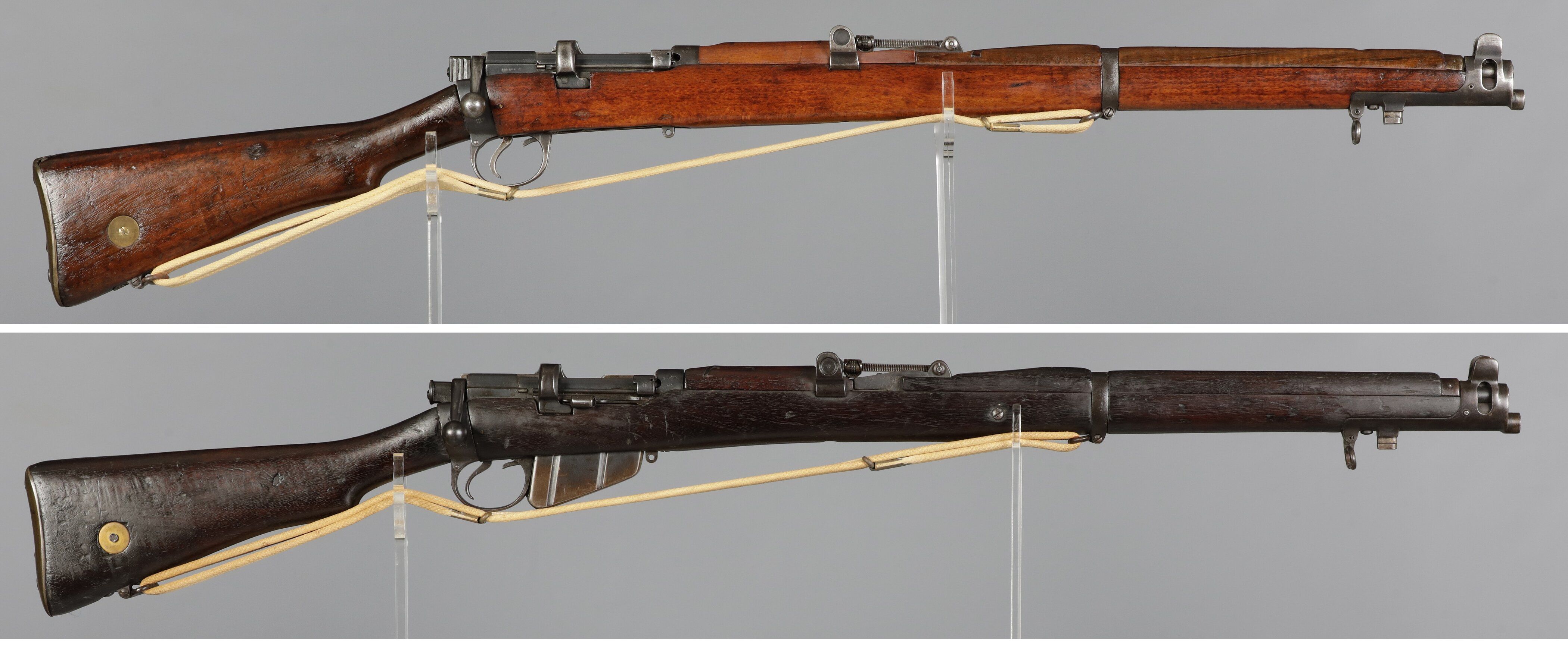 Two World War I British Lee-Enfield No. 1 Bolt Action Rifles | Rock ...