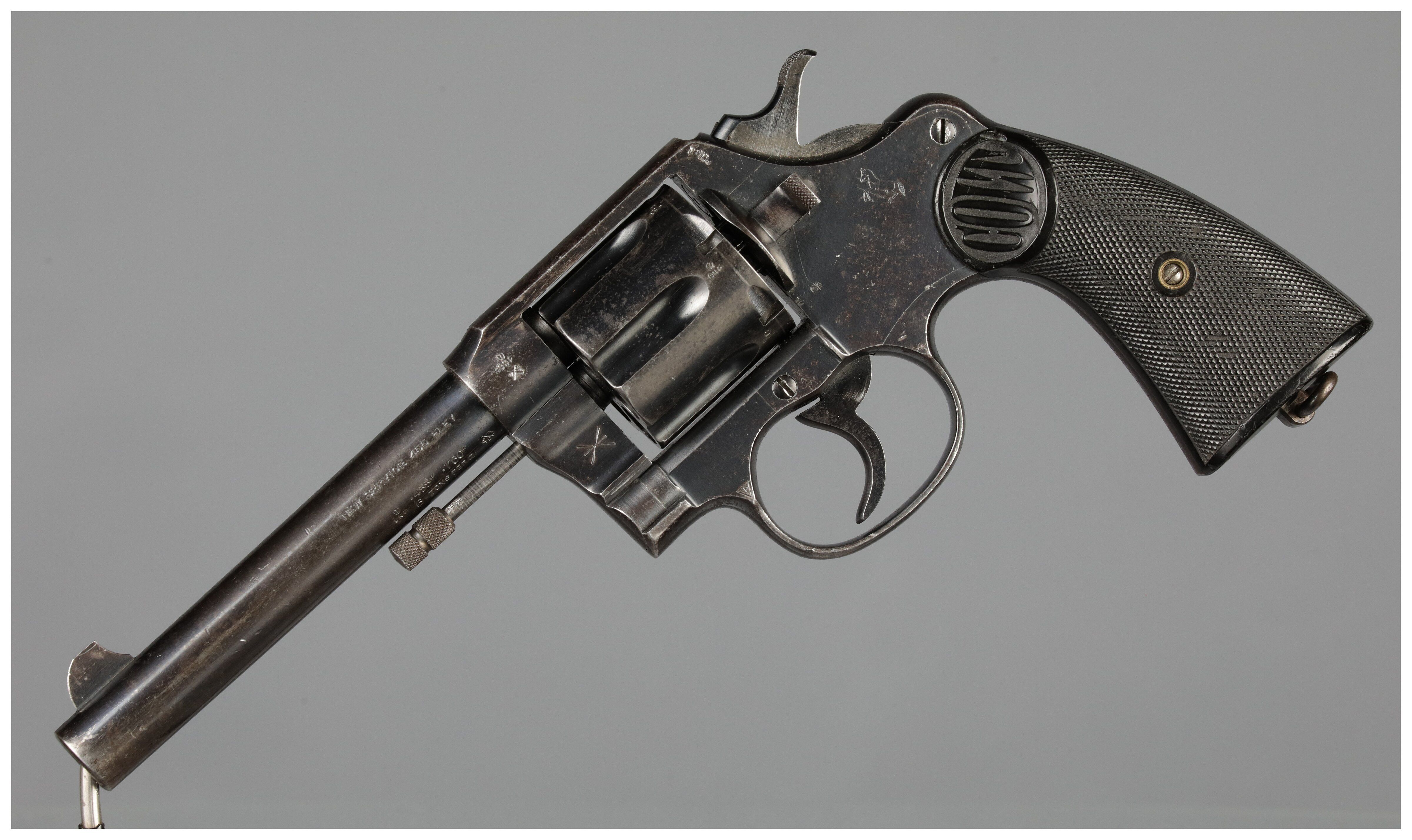 British Proofed Colt New Service Model Double Action Revolver | Rock ...