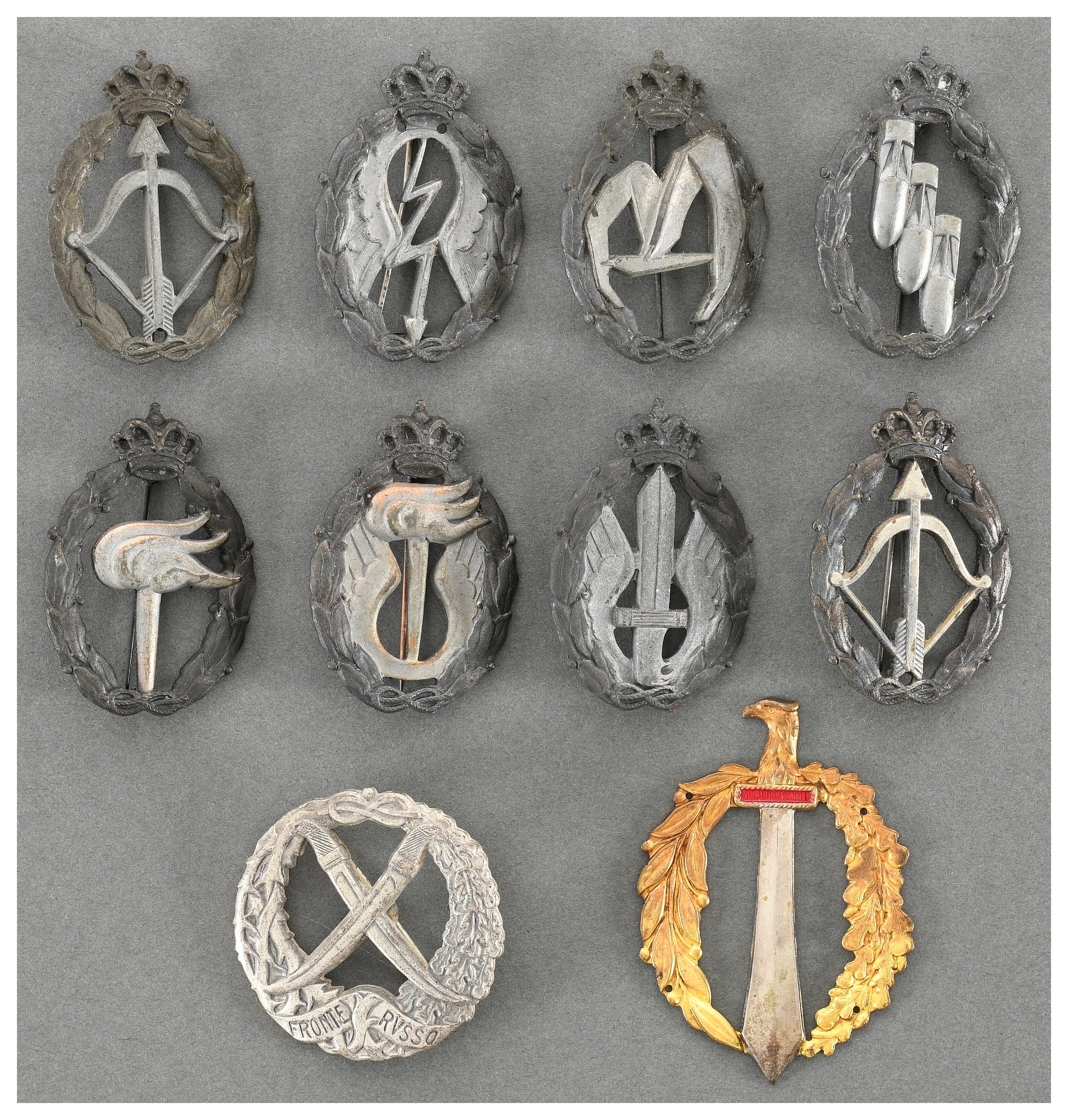Collection of World War II Italian Badges | Rock Island Auction