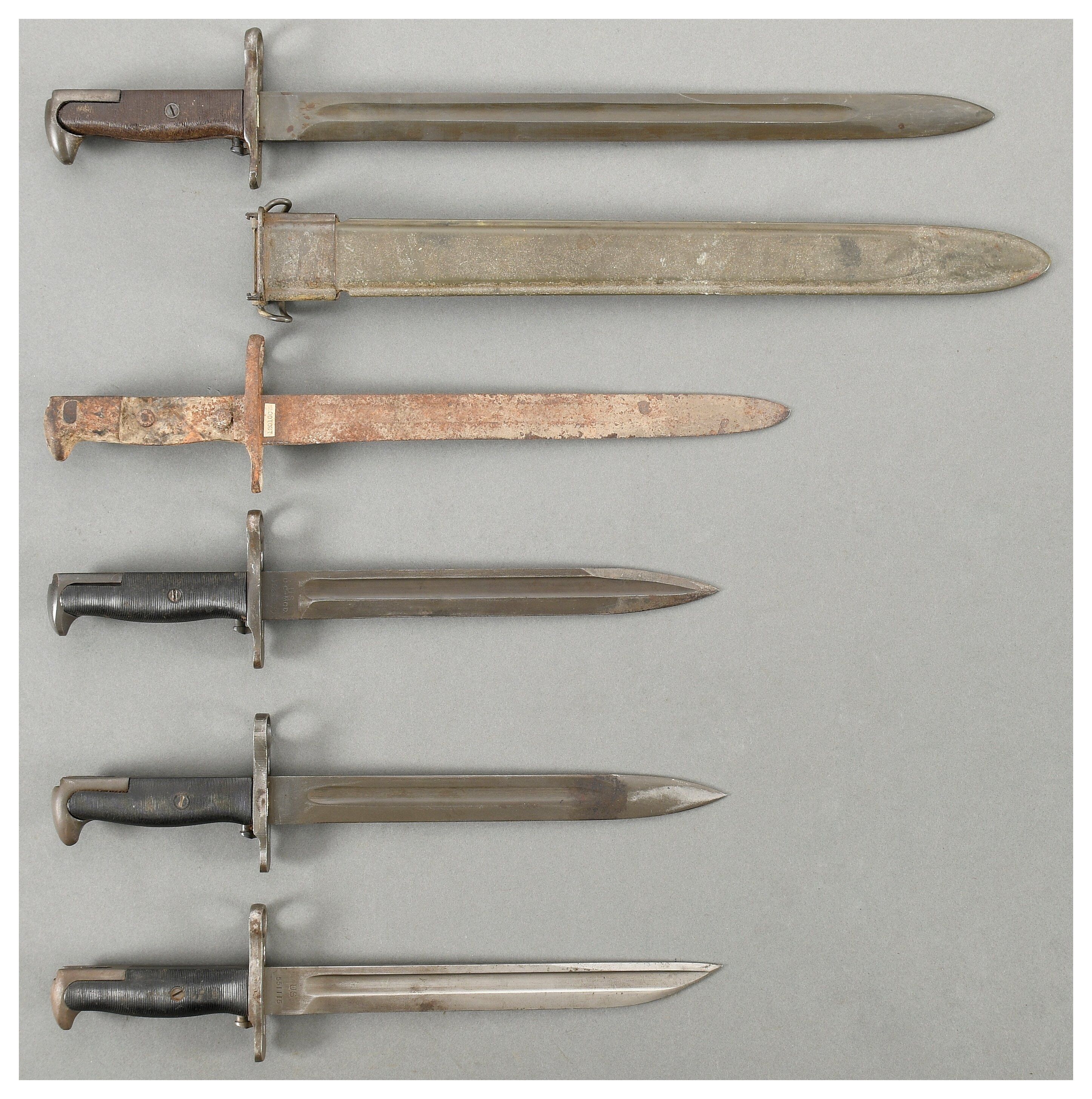 Five Military Bayonets | Rock Island Auction