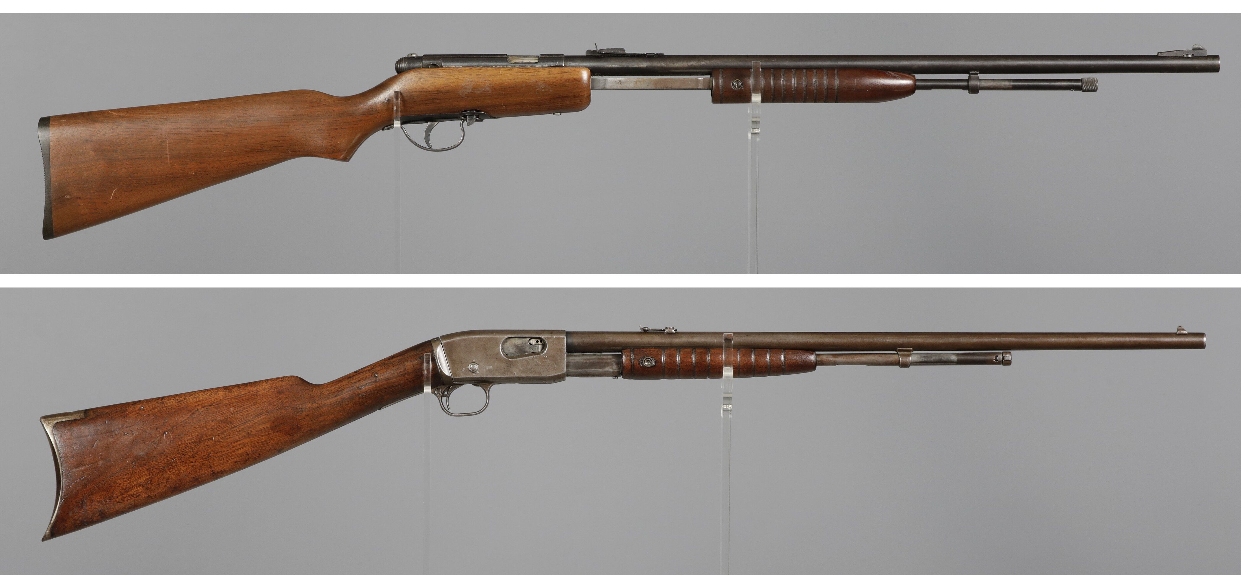 Two Slide Action Rimfire Rifles | Rock Island Auction