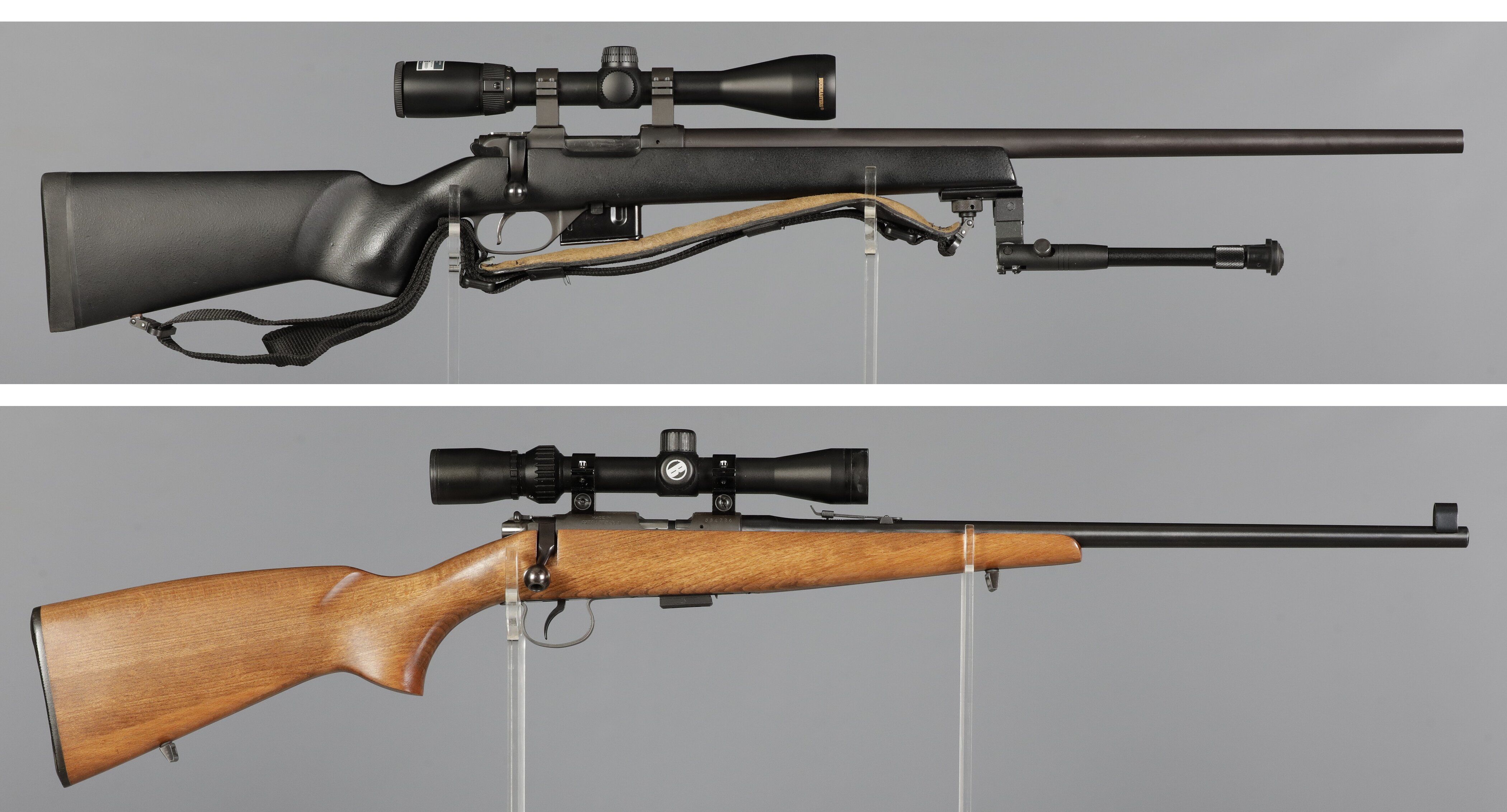 Two CZ Bolt Action Rifles with Scopes | Rock Island Auction