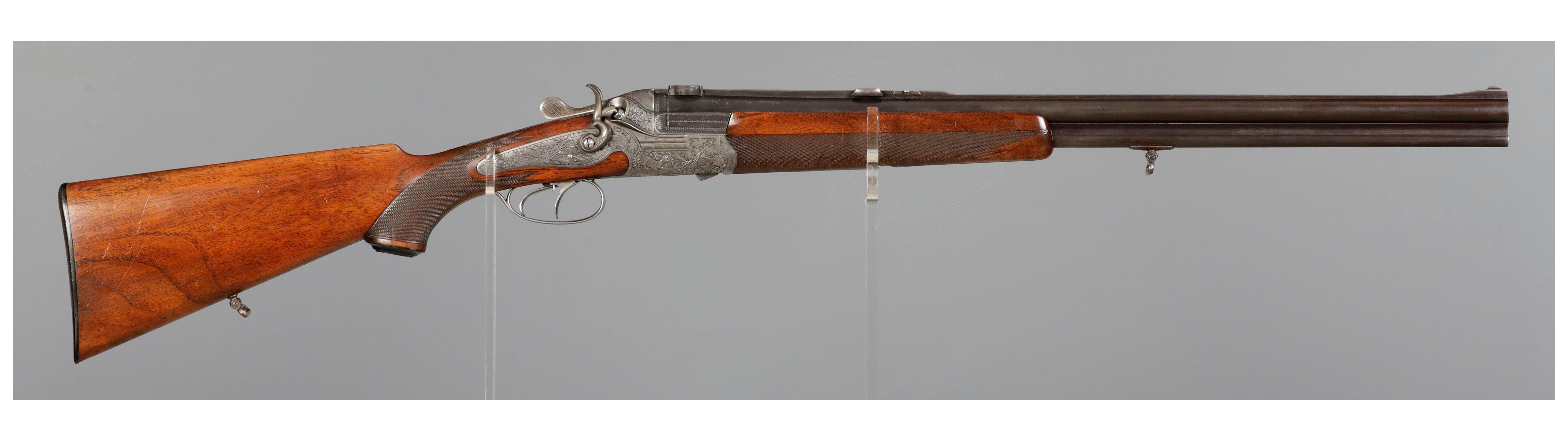 Factory Game Scene Engraved Austrian Over/Under Combination Gun | Rock ...