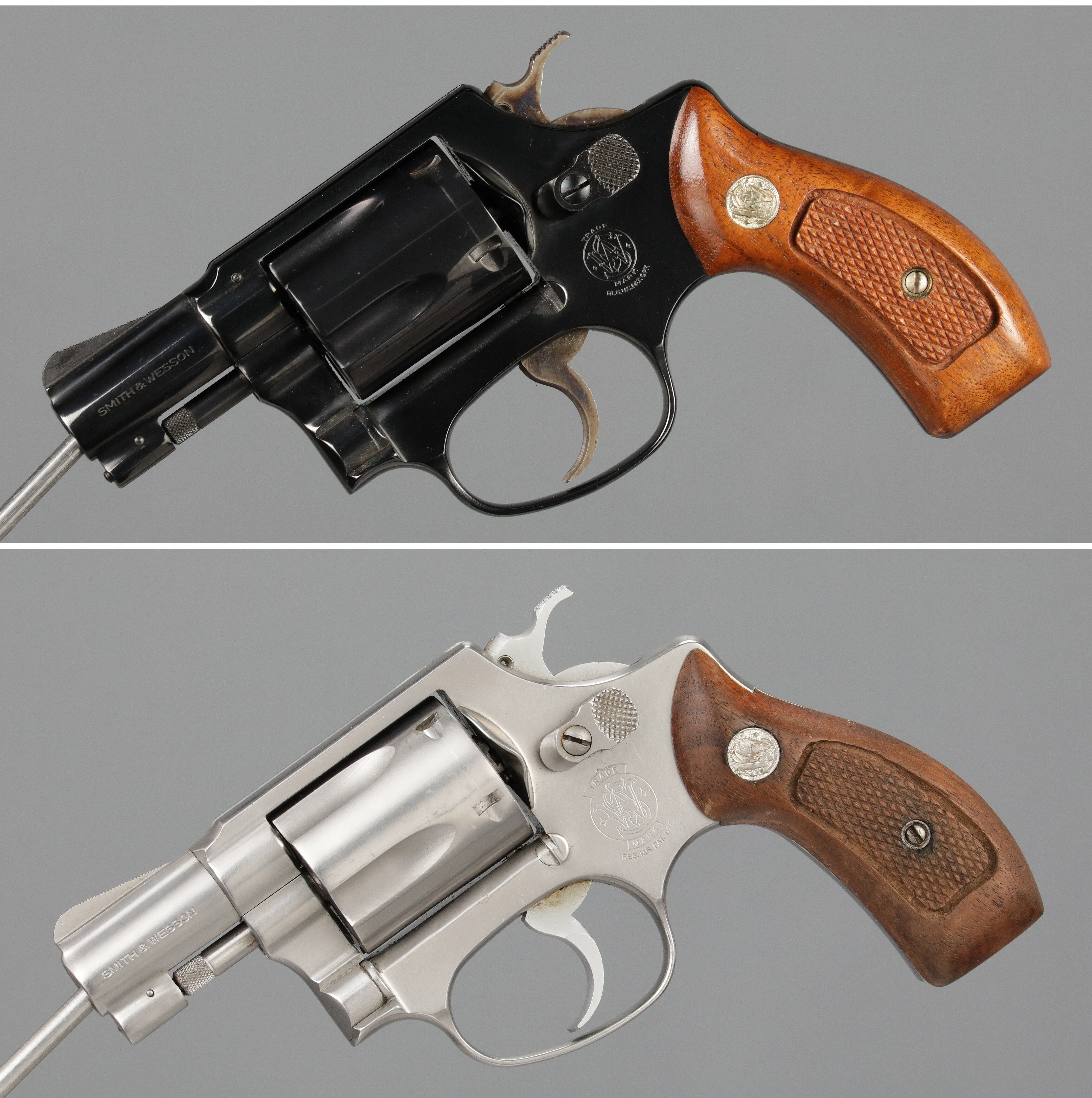 Two Smith & Wesson Double Action Revolvers with Holsters | Rock Island ...