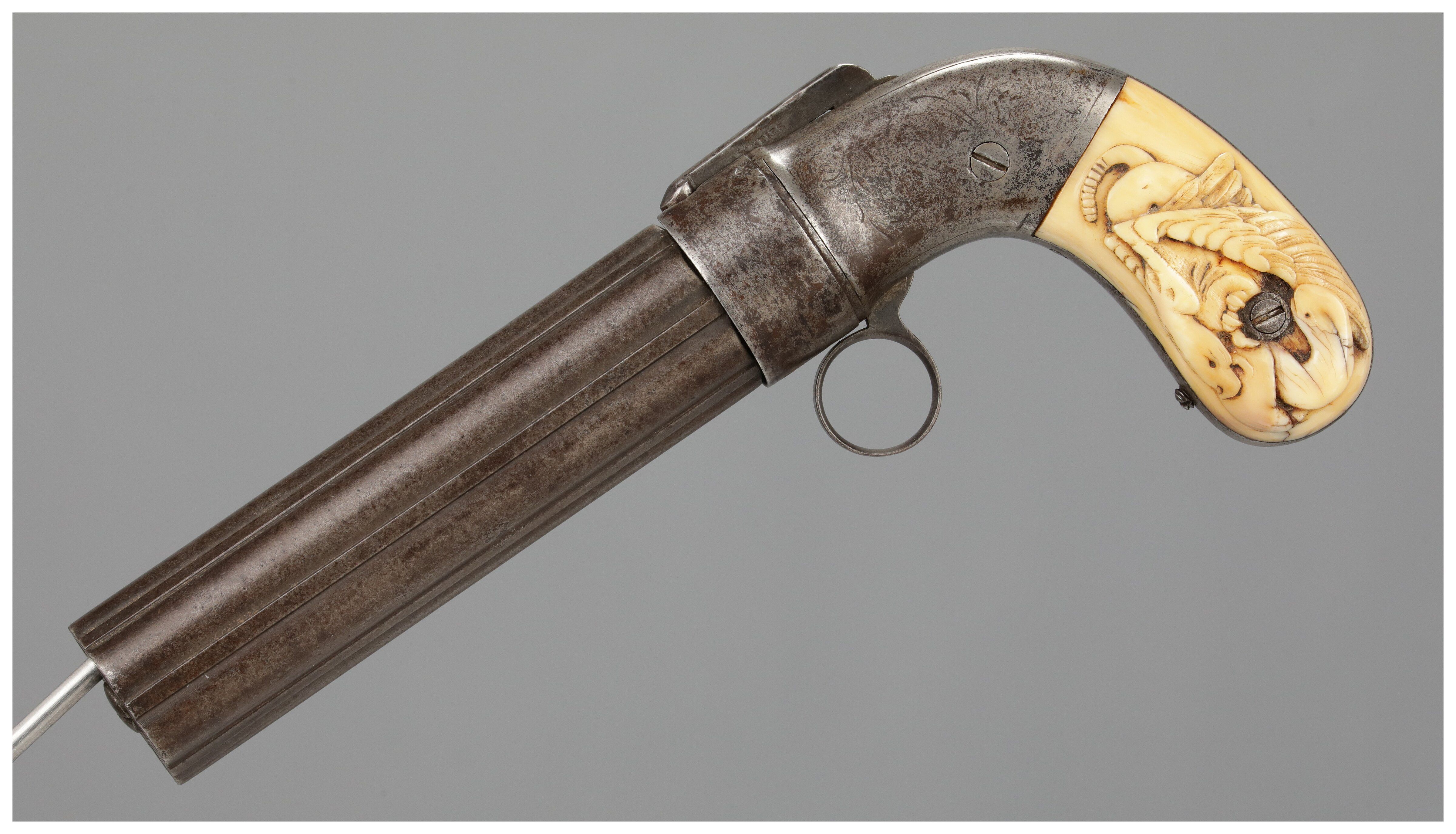 A.W. Spies Marked Allen's Patent Dragoon Pepperbox | Rock Island Auction
