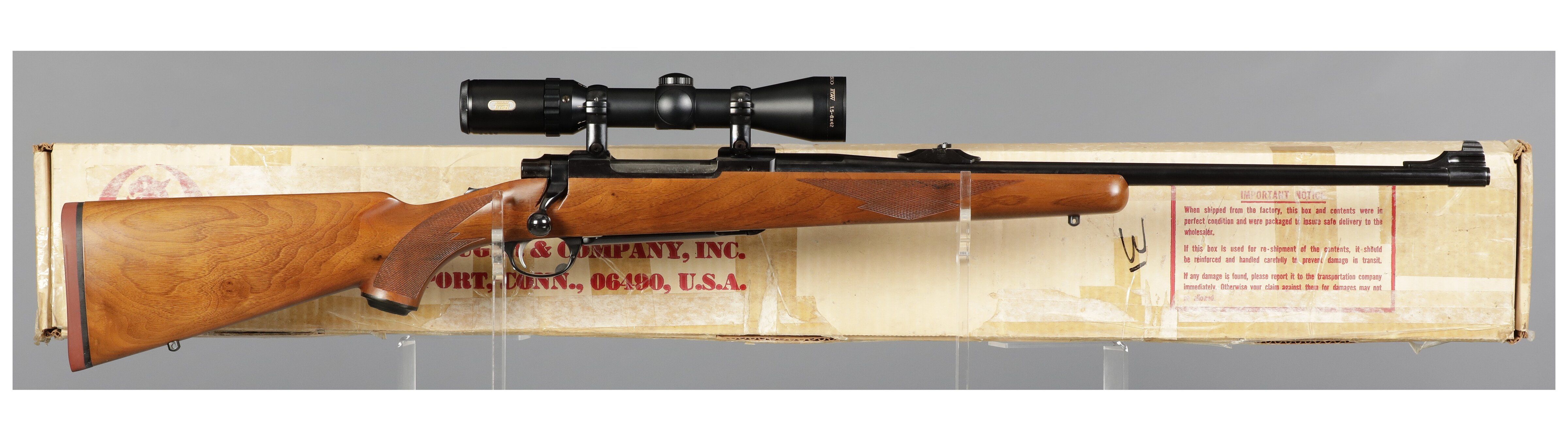 Ruger M77 Tang Safety Bolt Action Rifle with Tasco Scope | Rock Island ...