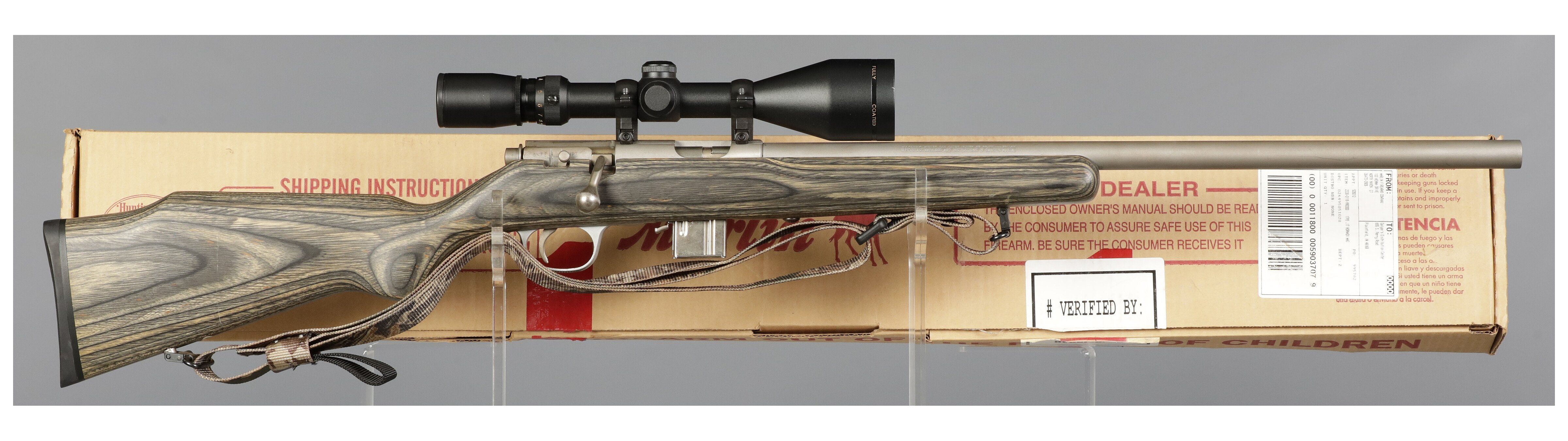 Marlin Model 17VS Bolt Action Rifle with Scope and Box | Rock Island ...