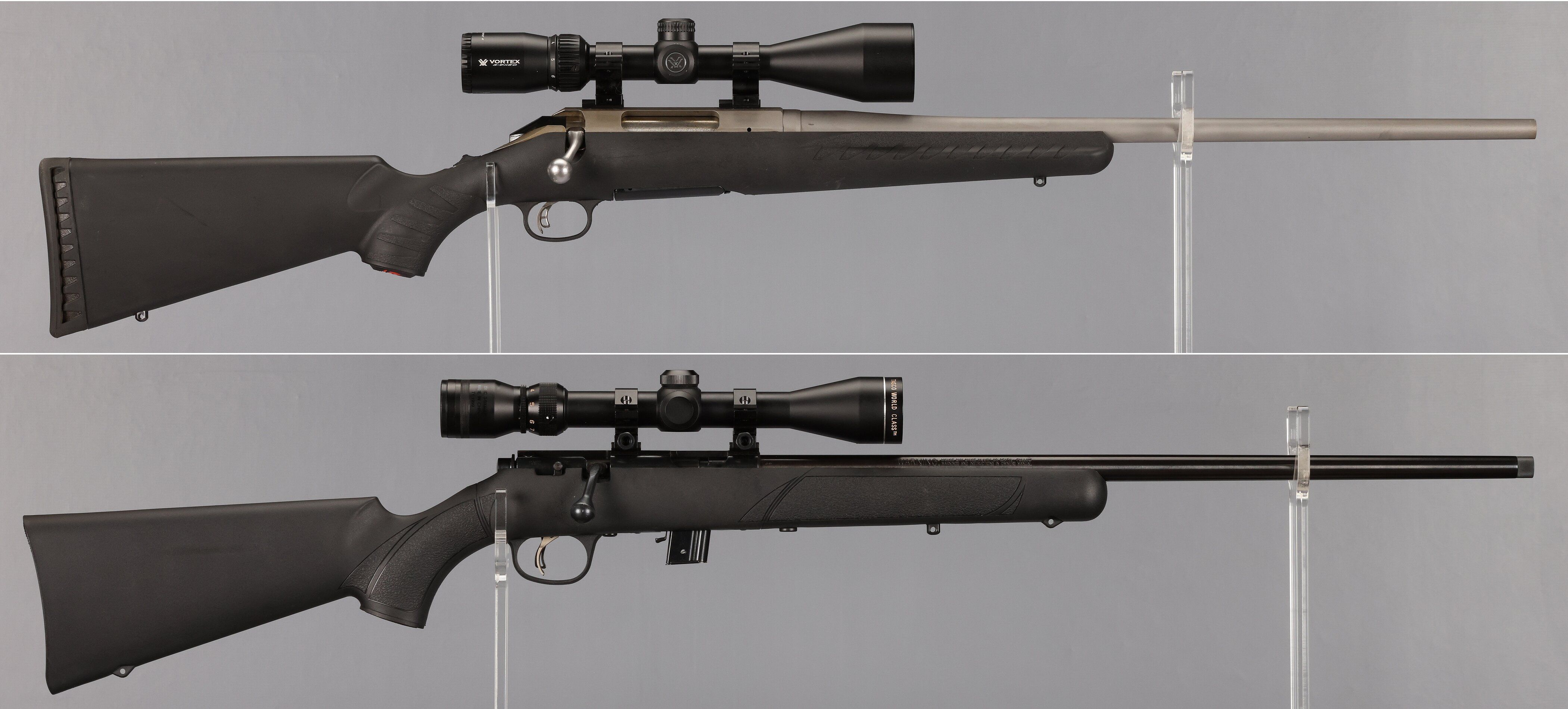 Two American Bolt Action Rifles with Scopes | Rock Island Auction