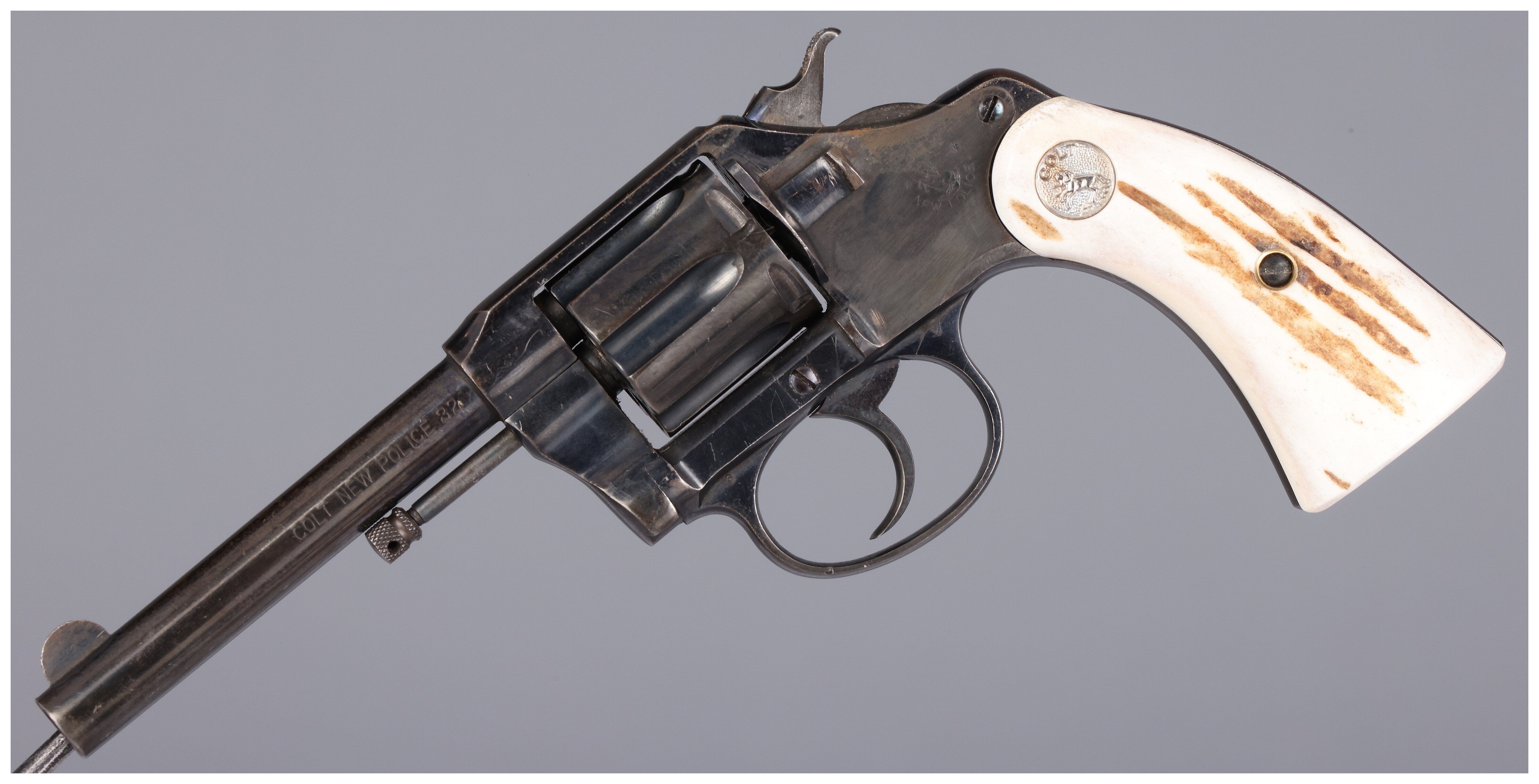 Colt New Police Double Action Revolver with Stag Grips | Rock Island ...