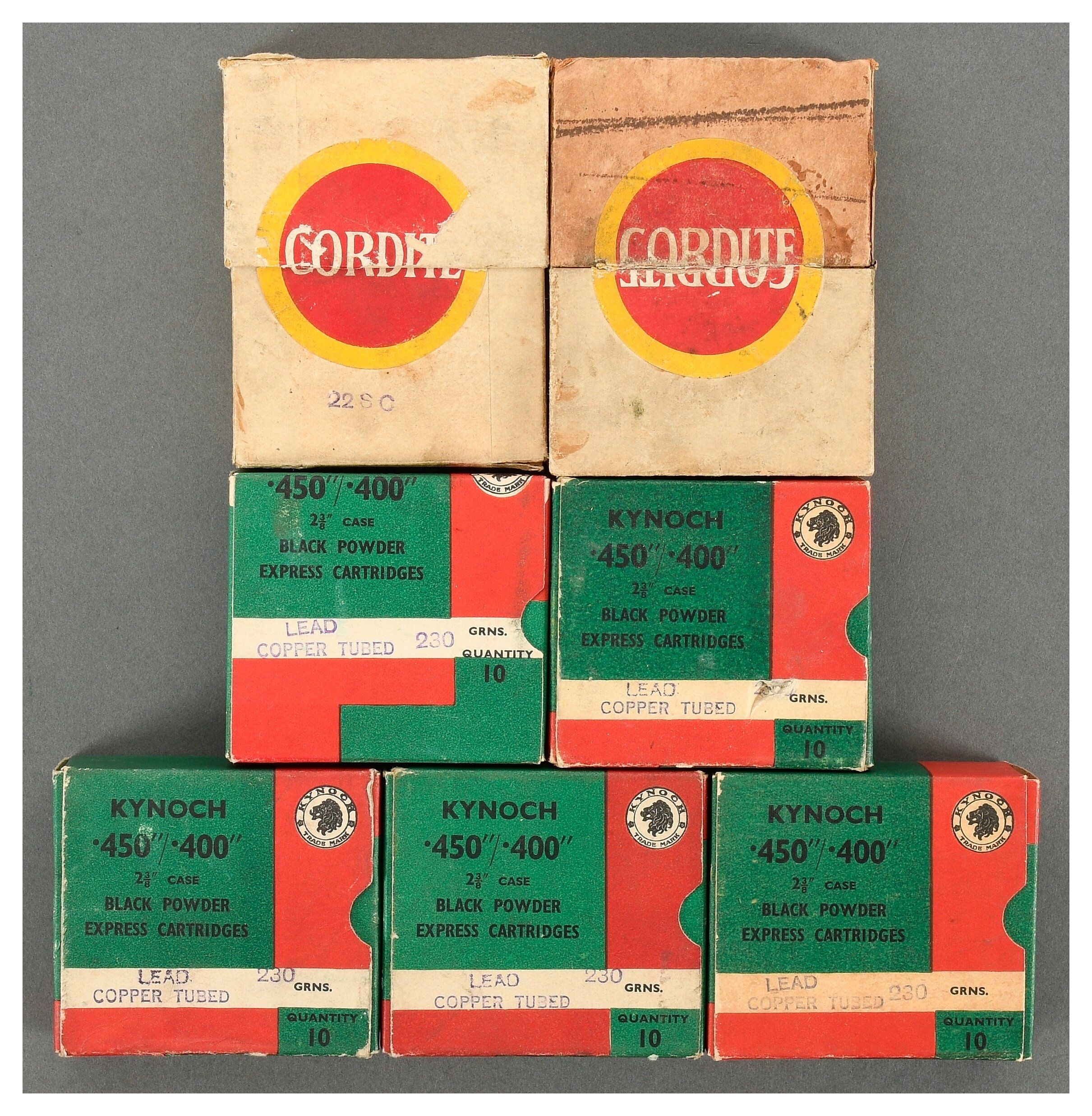 Seven Boxes of Kynoch Ammunition | Rock Island Auction