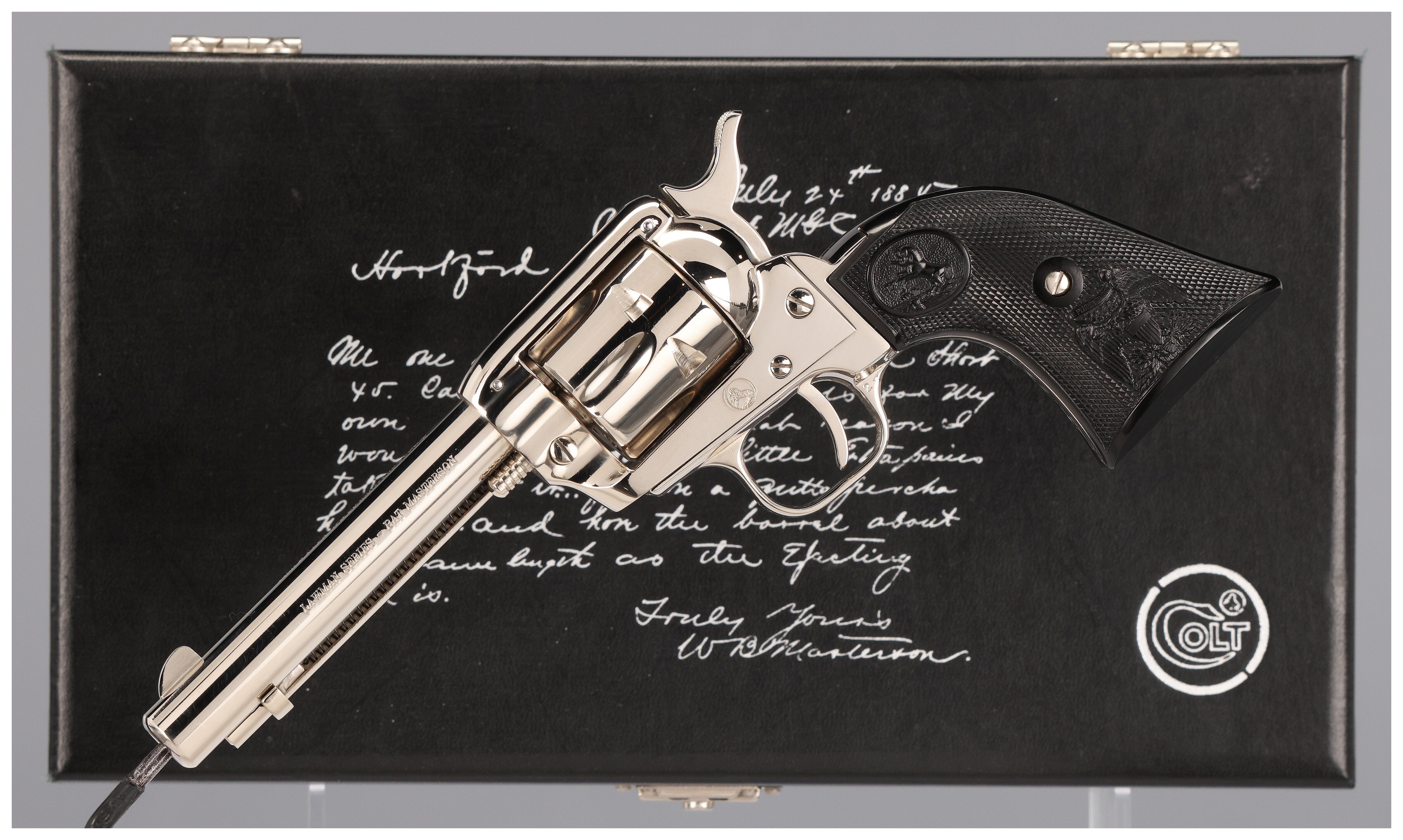 Cased Colt Frontier Scout Lawman Series Bat Masterson Revolver | Rock ...