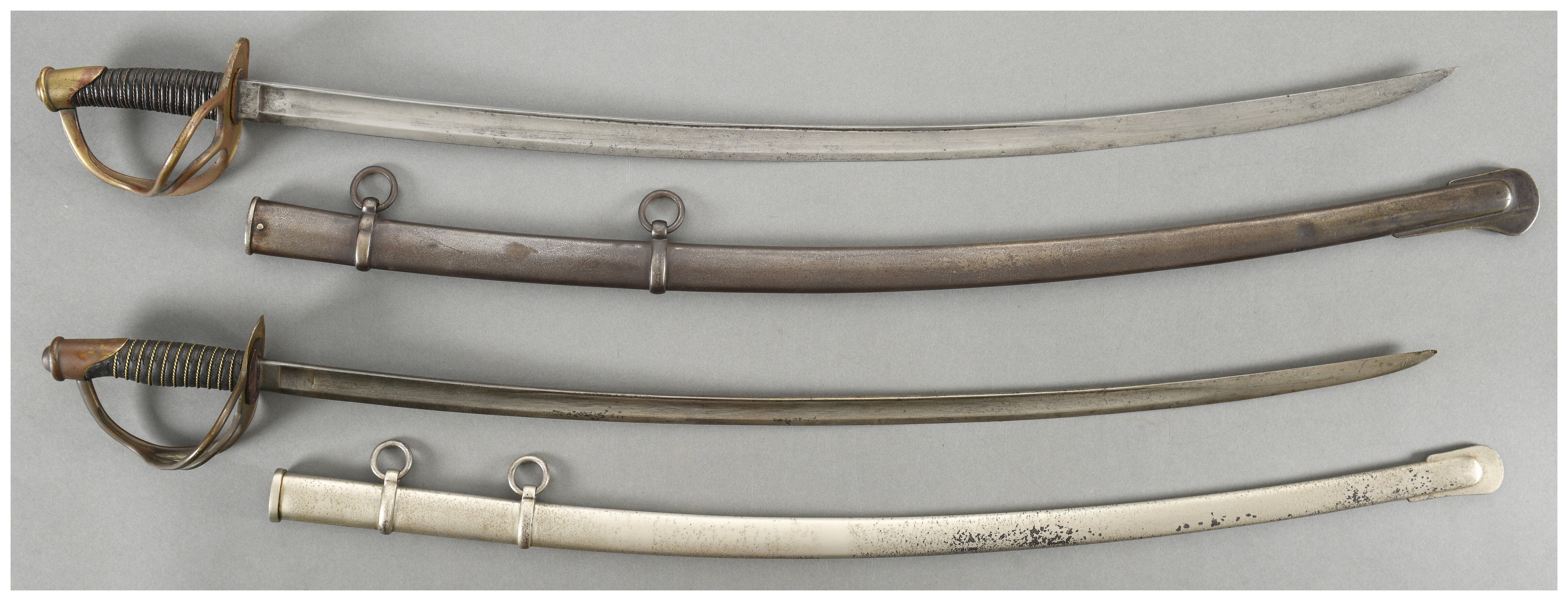 Two U.S. Cavalry Swords with Scabbards | Rock Island Auction