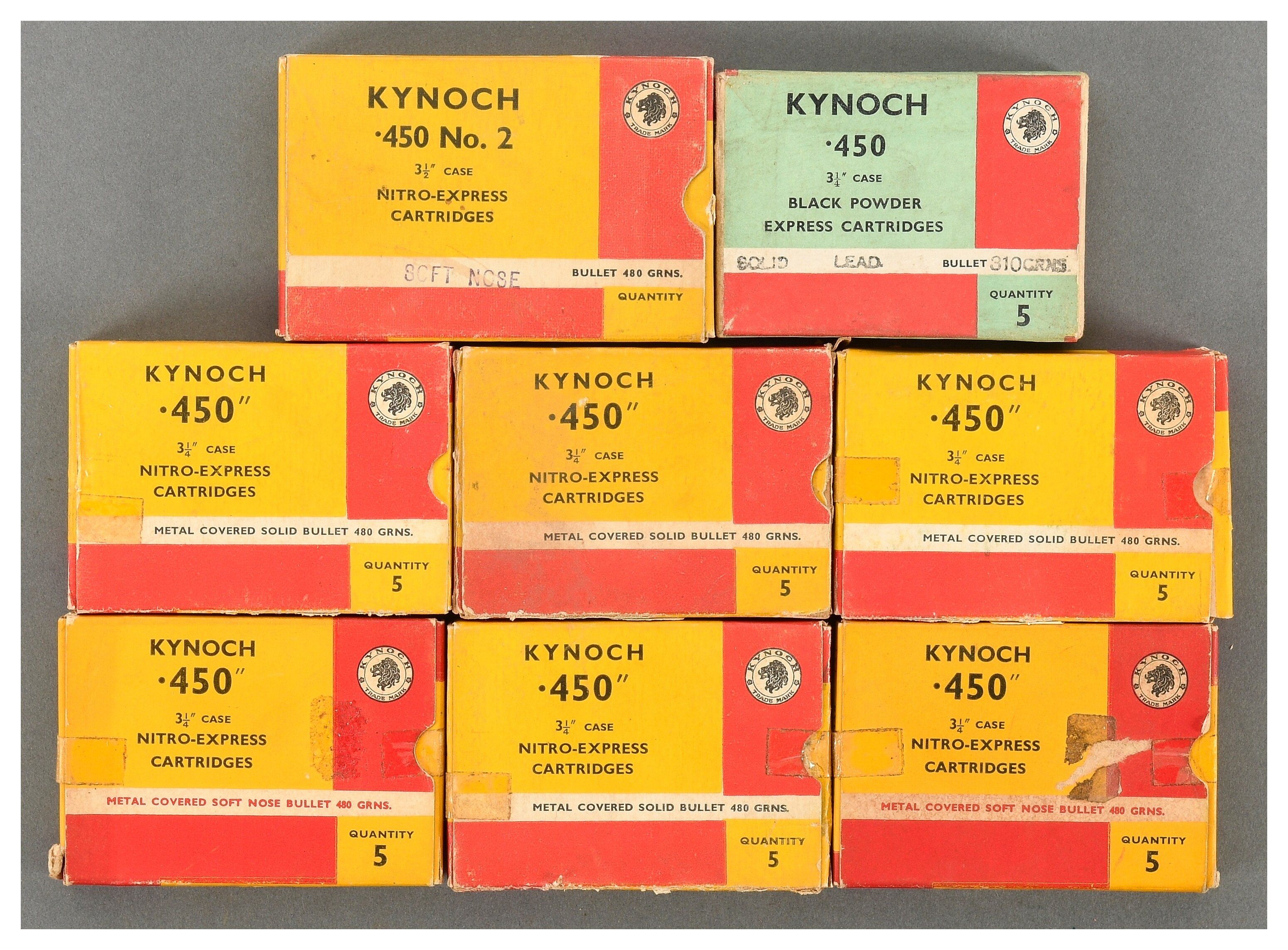 Eight Boxes of Kynoch Ammunition | Rock Island Auction