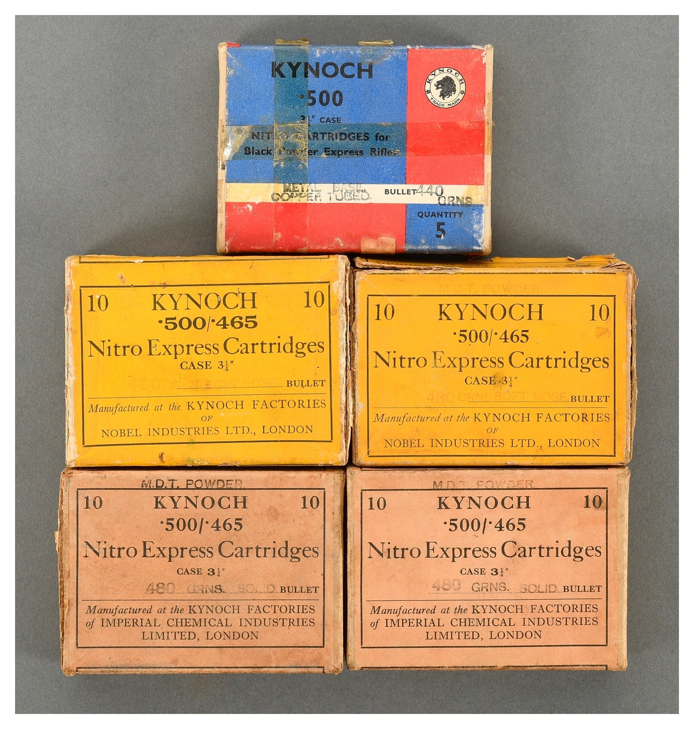 Five Boxes of Kynoch Ammunition | Rock Island Auction